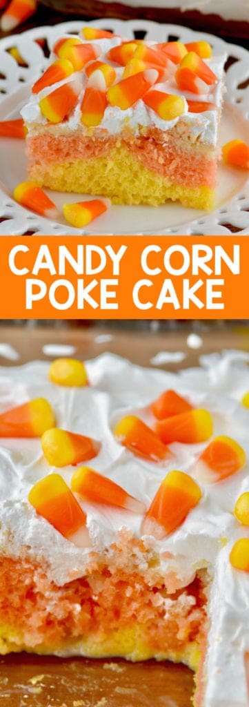 Candy Corn Poke Cake Recipe: A Halloween Treat | Wine and Glue