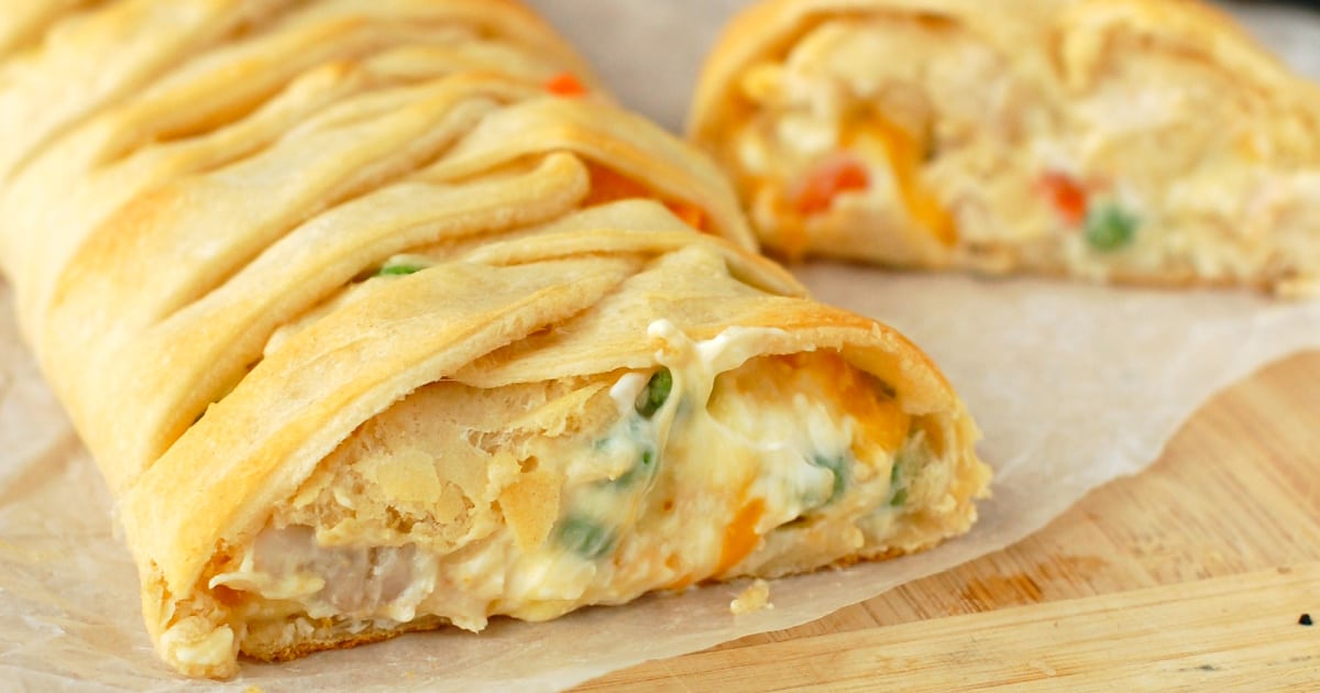 Chicken Pot Pie Crescent Braid - Simple Joy