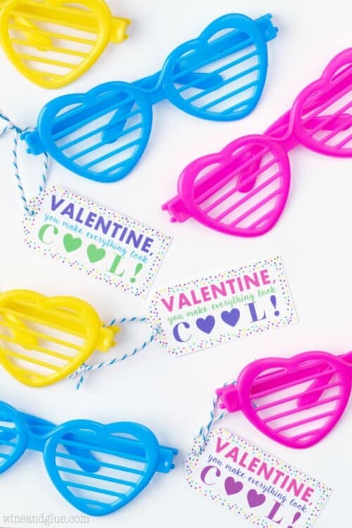 Valentine Sunglasses Printable {PDF & Silhouette Print and Cut ...