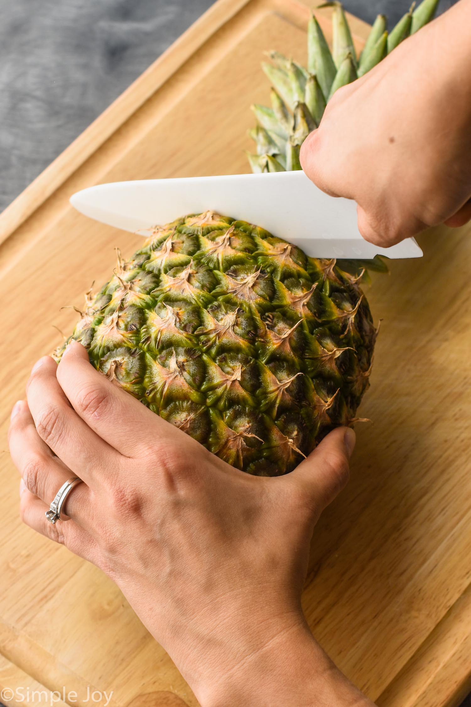 How To Cut A Pineapple - Simple Joy