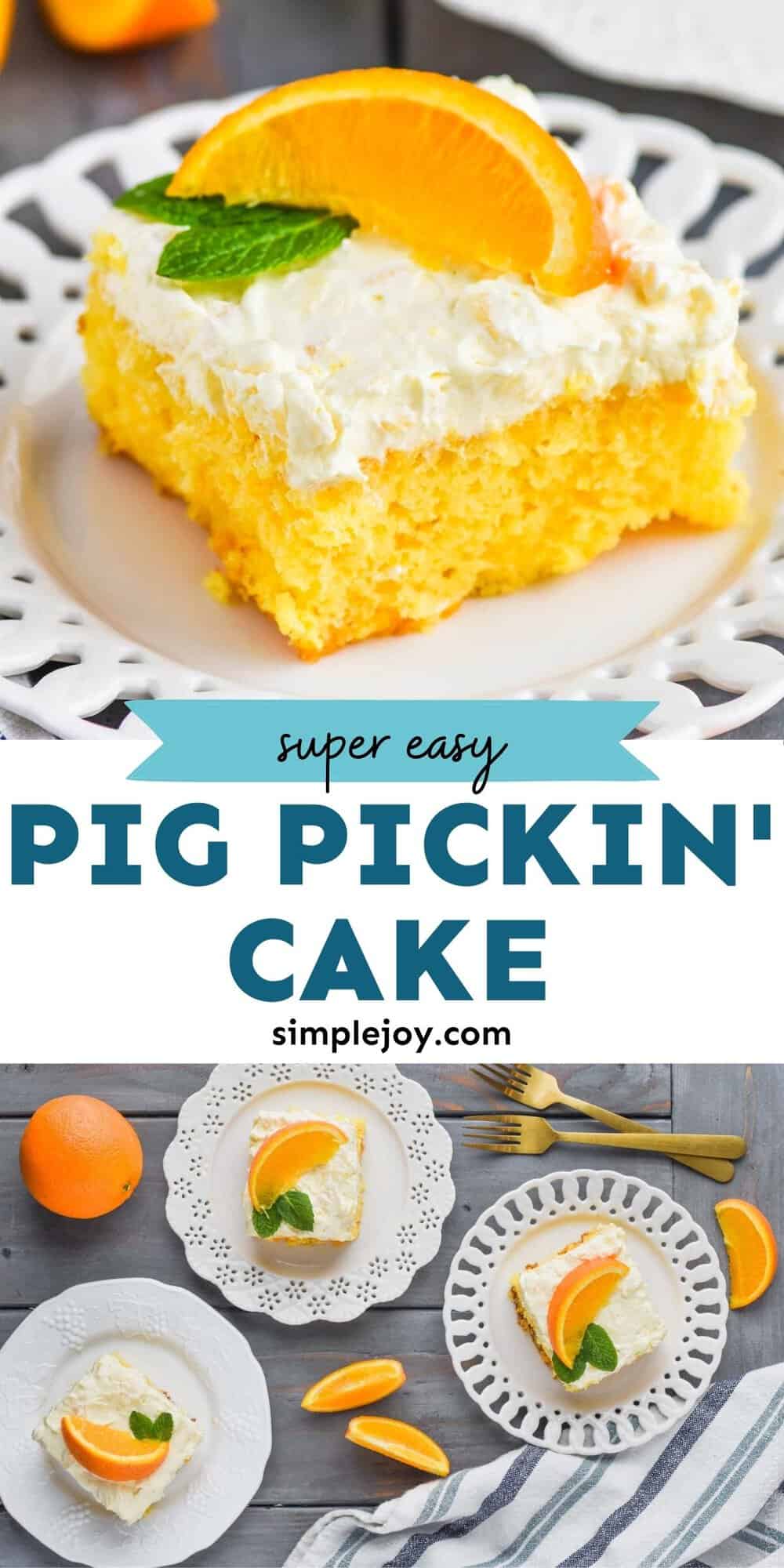 Mandarin Orange Cake Recipe (Pig Pickin'Cake) - Simple Joy