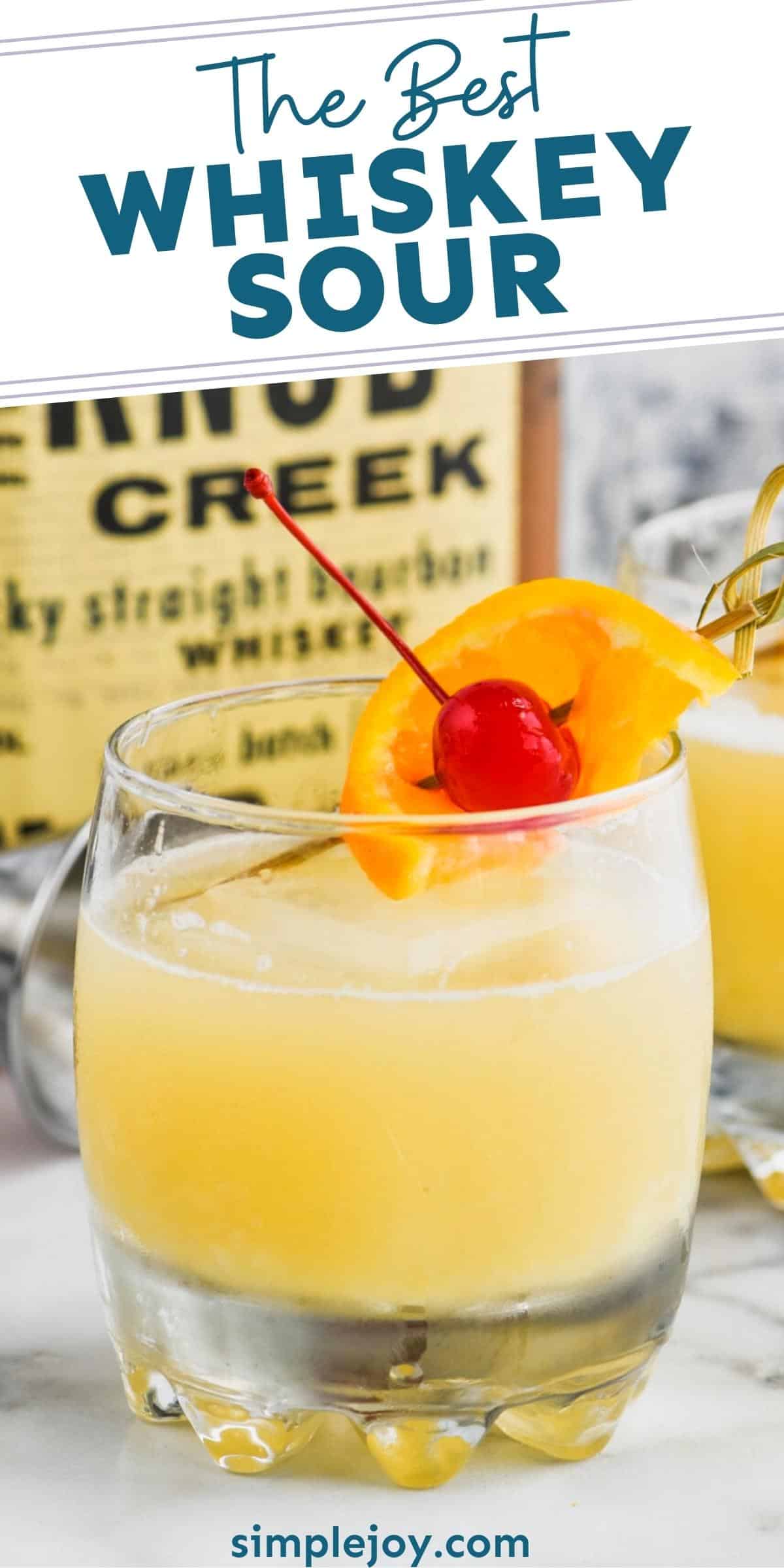 Whiskey Sour Recipe - Simple Joy