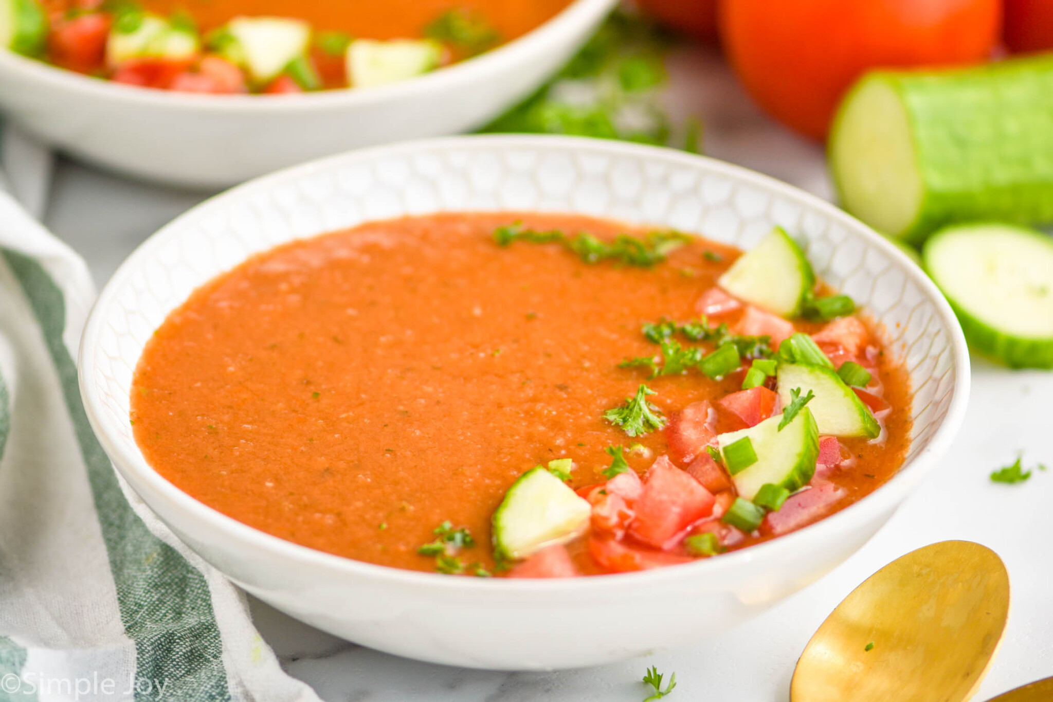 Gazpacho Recipe (Simple & Delicious!) - Simple Joy