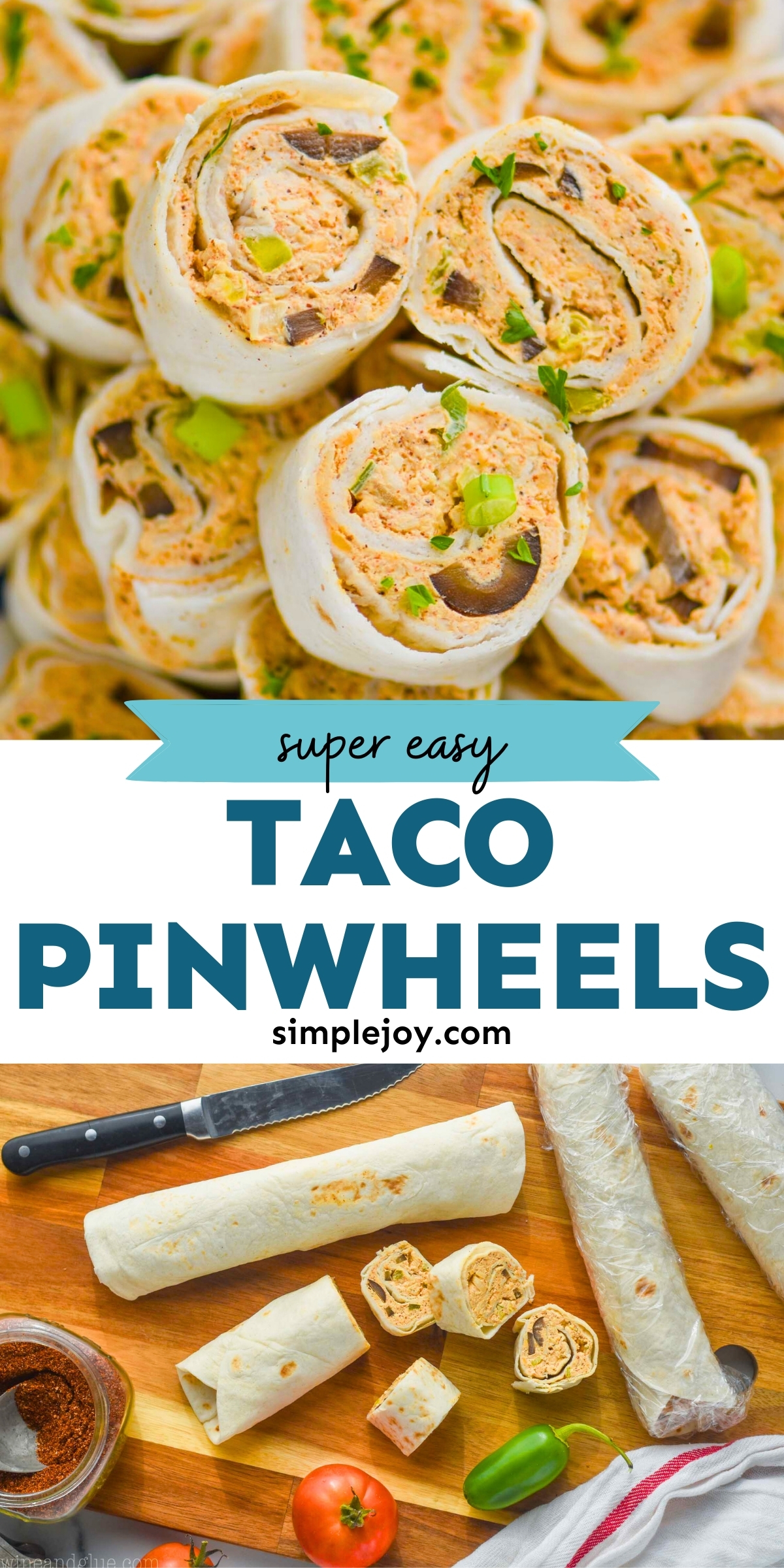 Taco Pinwheel Recipe - Simple Joy