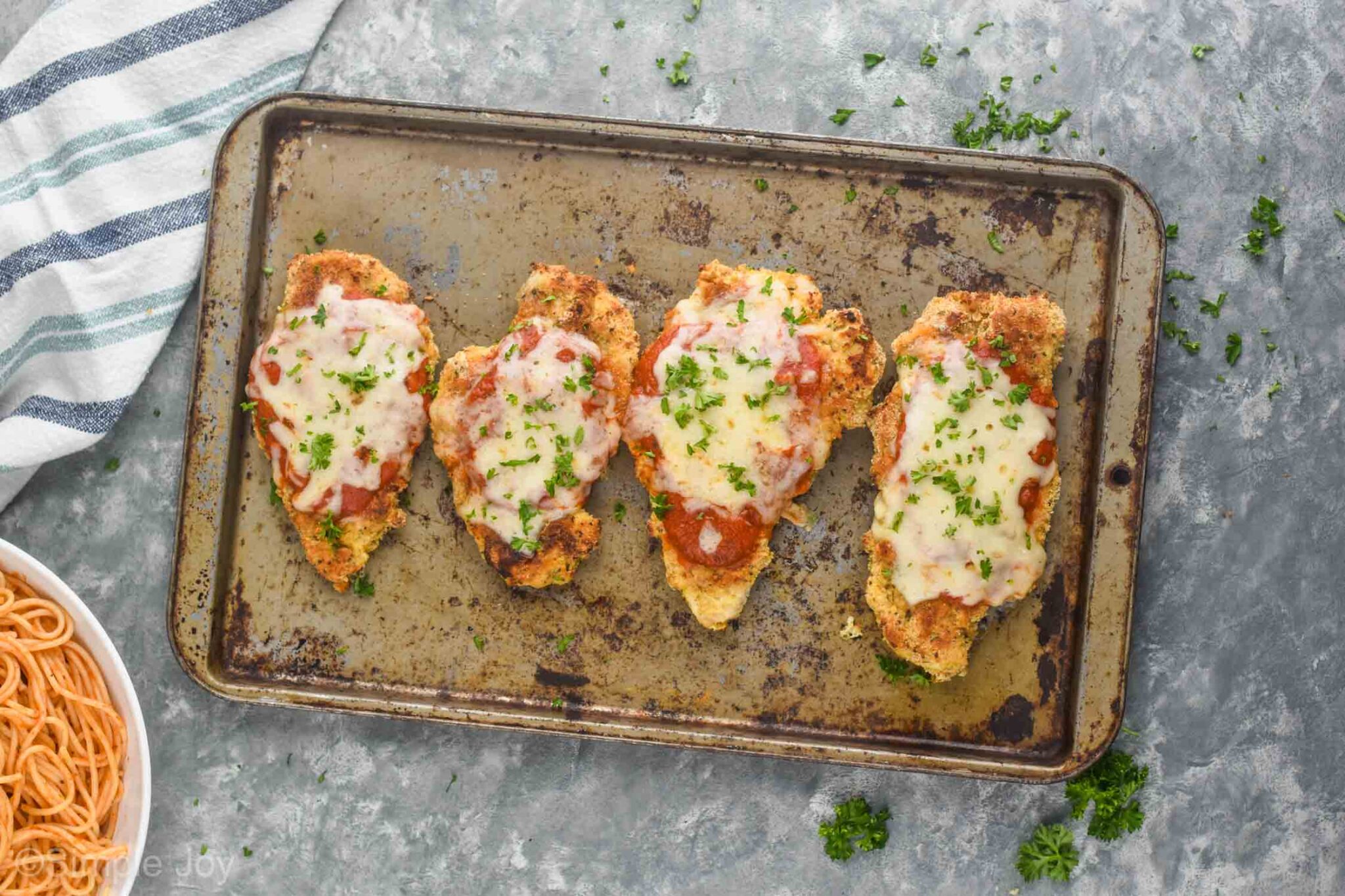 Baked Chicken Parmesan Recipe - Simple Joy