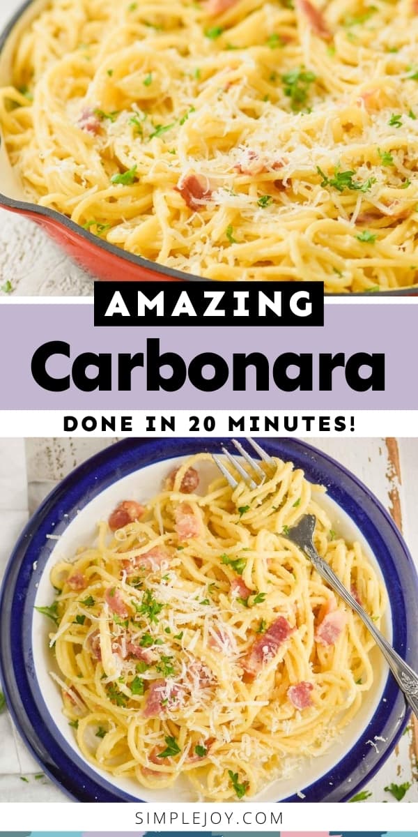 Pasta Carbonara - Simple Joy
