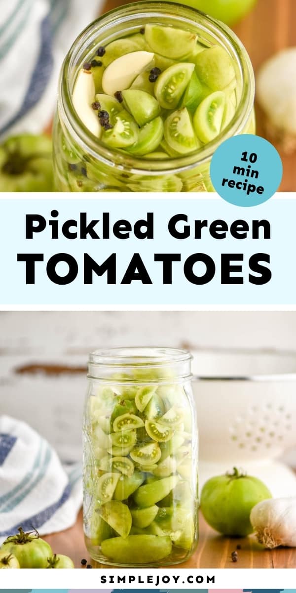 Refrigerated Pickled Green Tomatoes