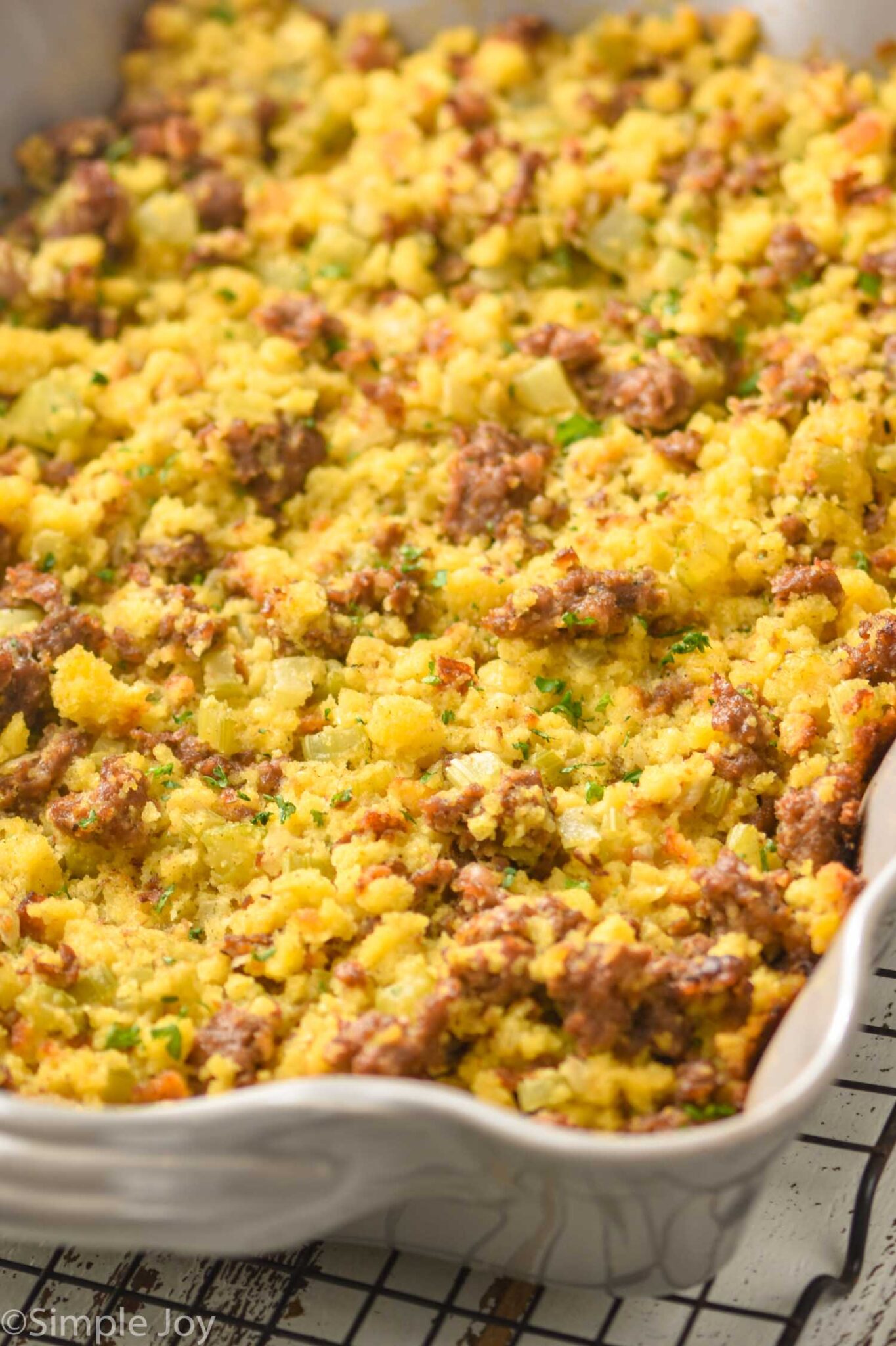 Cornbread Stuffing - Simple Joy