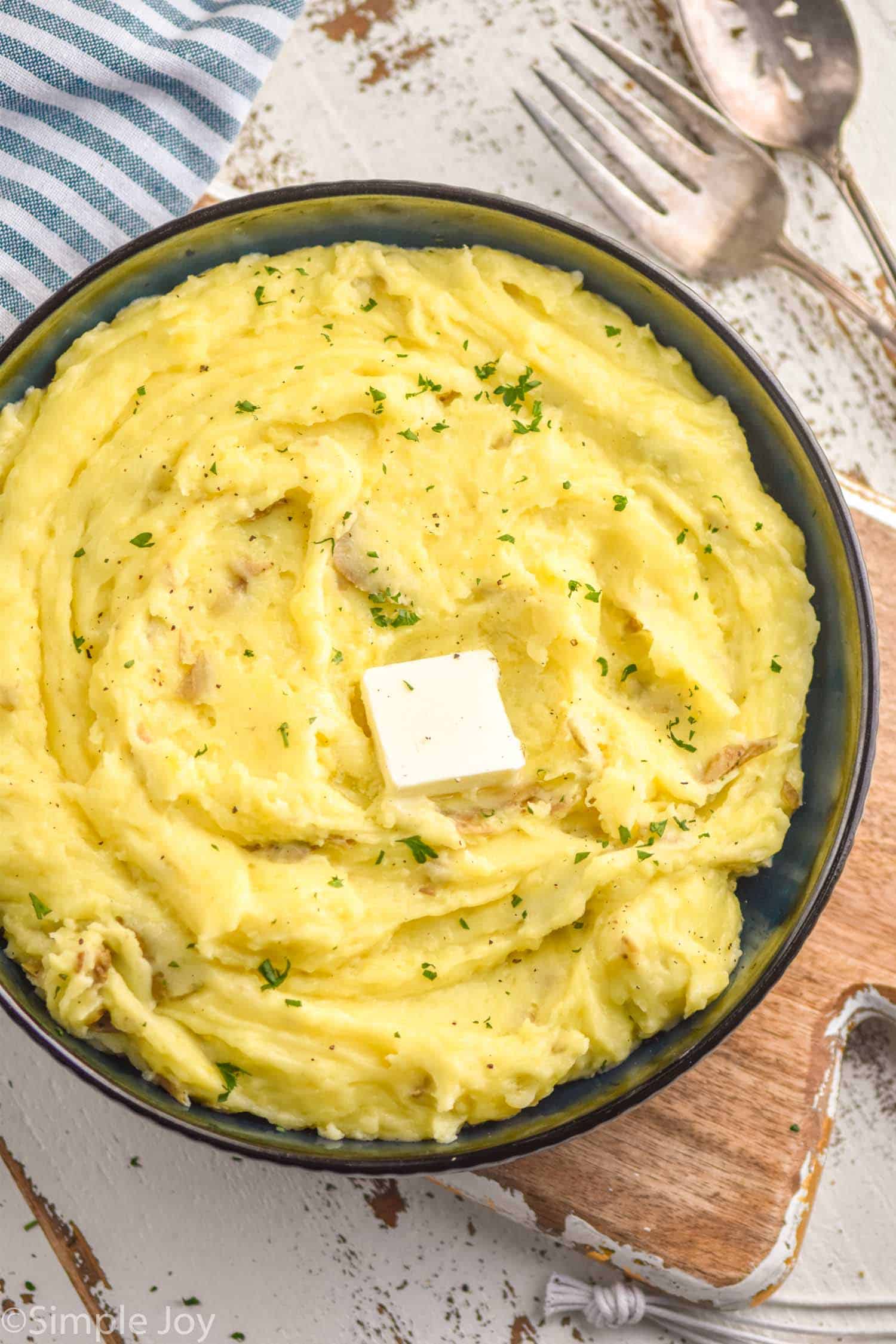 Three Ingredient Mashed Potatoes - Simple Joy