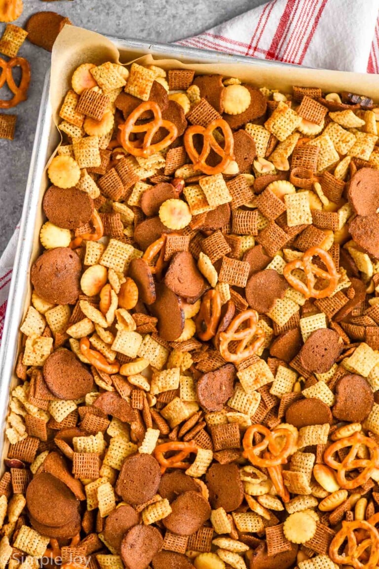 Easy Chex Mix Recipe (Best Seasoning!) - Simple Joy