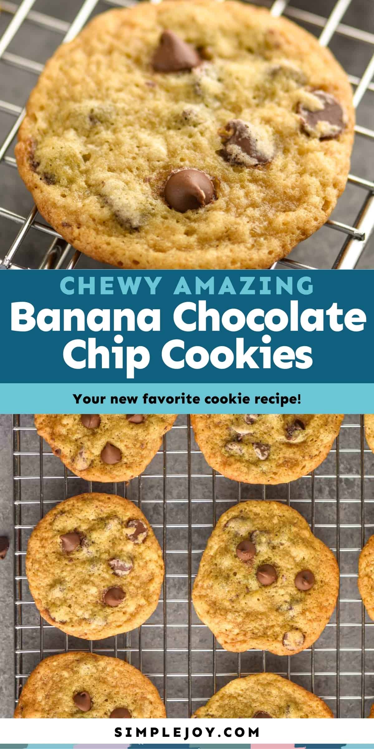 Banana Chocolate Chip Cookies - Simple Joy
