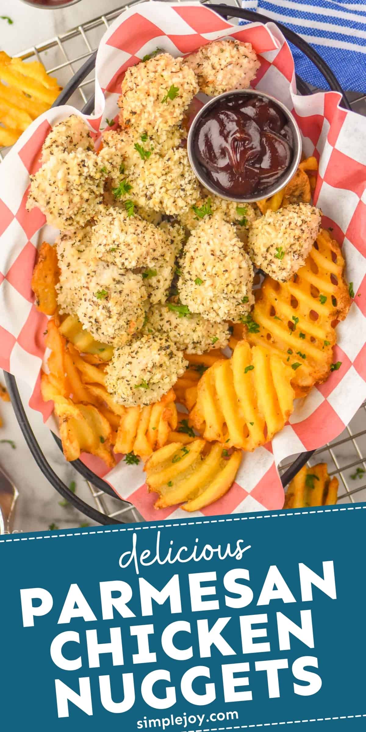 Parmesan Crusted Chicken Nuggets - Simple Joy