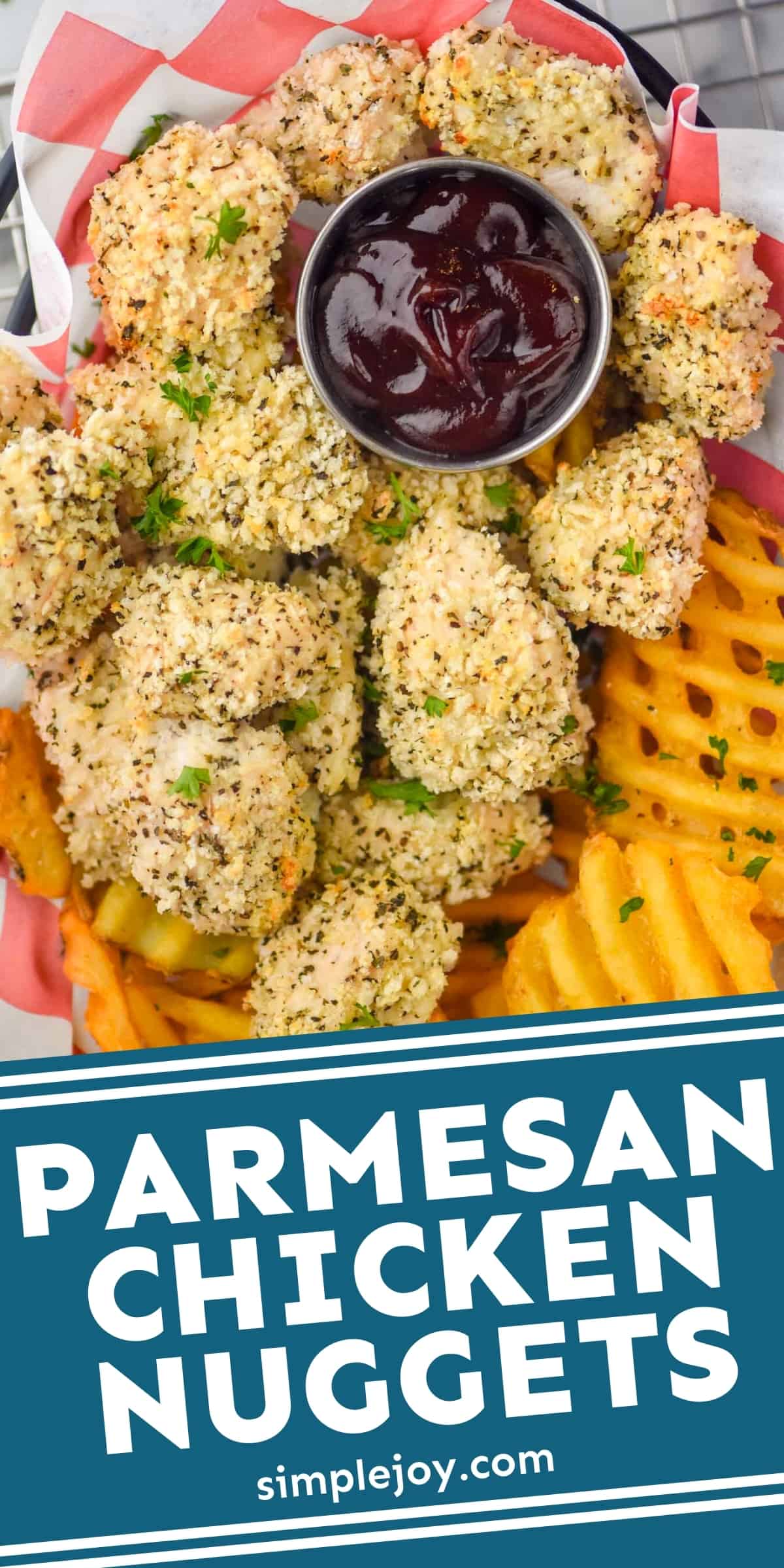 Parmesan Crusted Chicken Nuggets - Simple Joy