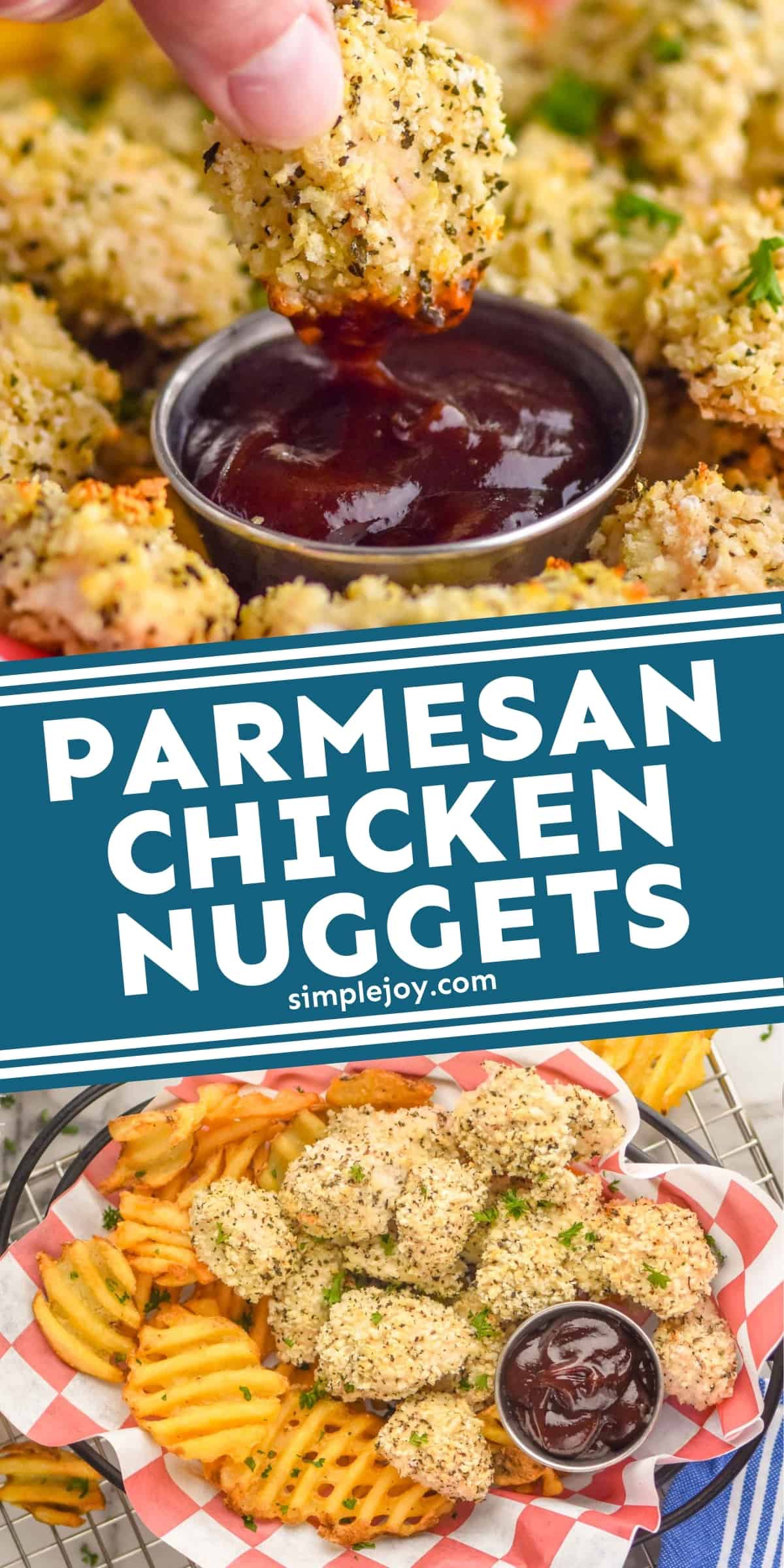 Parmesan Crusted Chicken Nuggets - Simple Joy