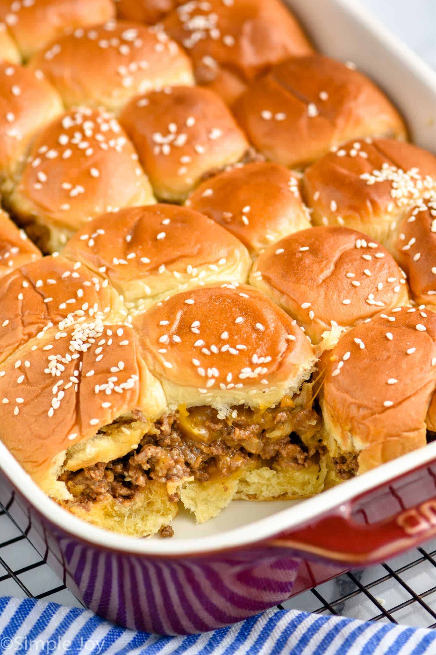 Cheeseburger Sliders - Simple Joy