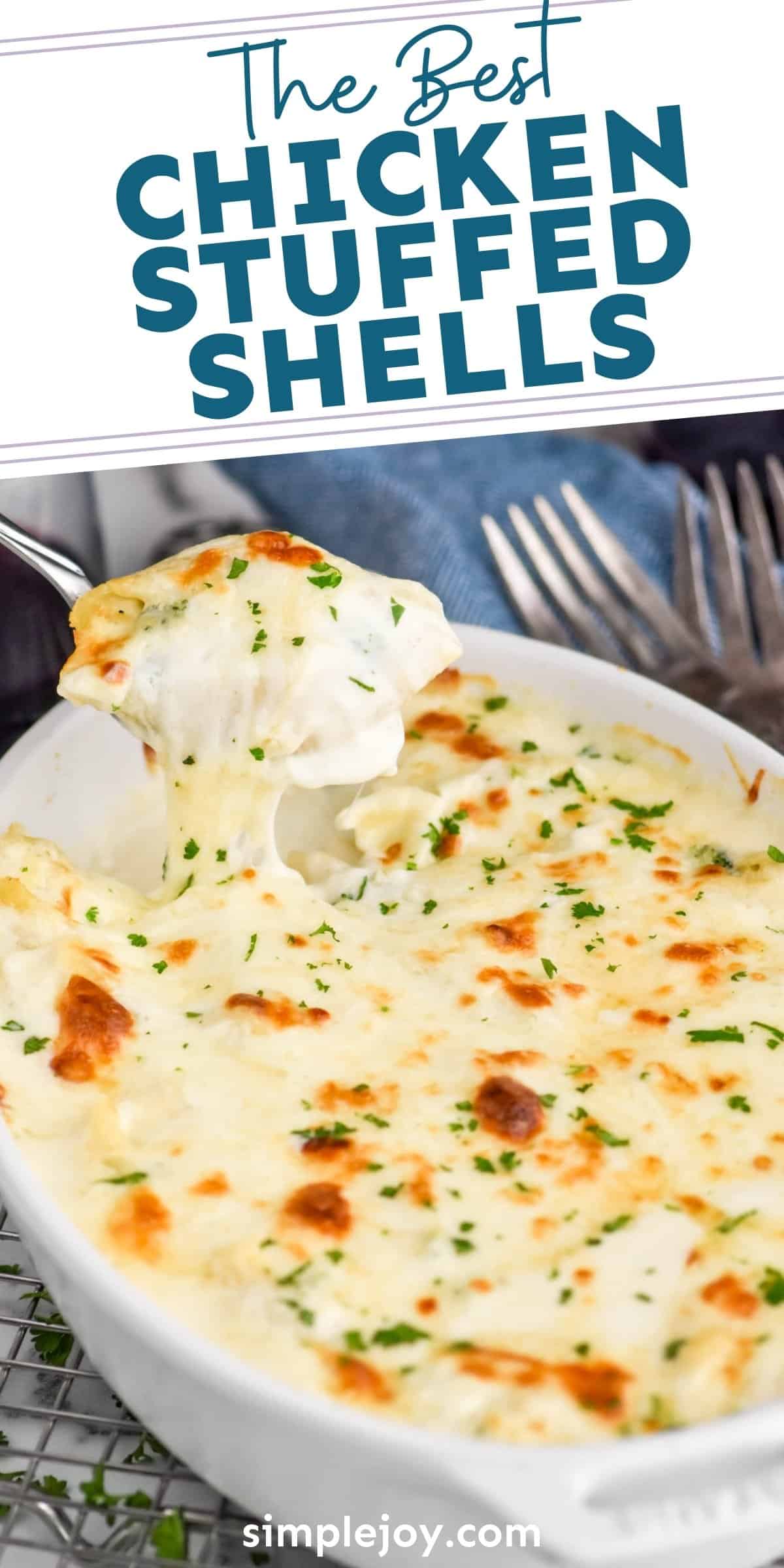 Chicken Stuffed Shells - Simple Joy