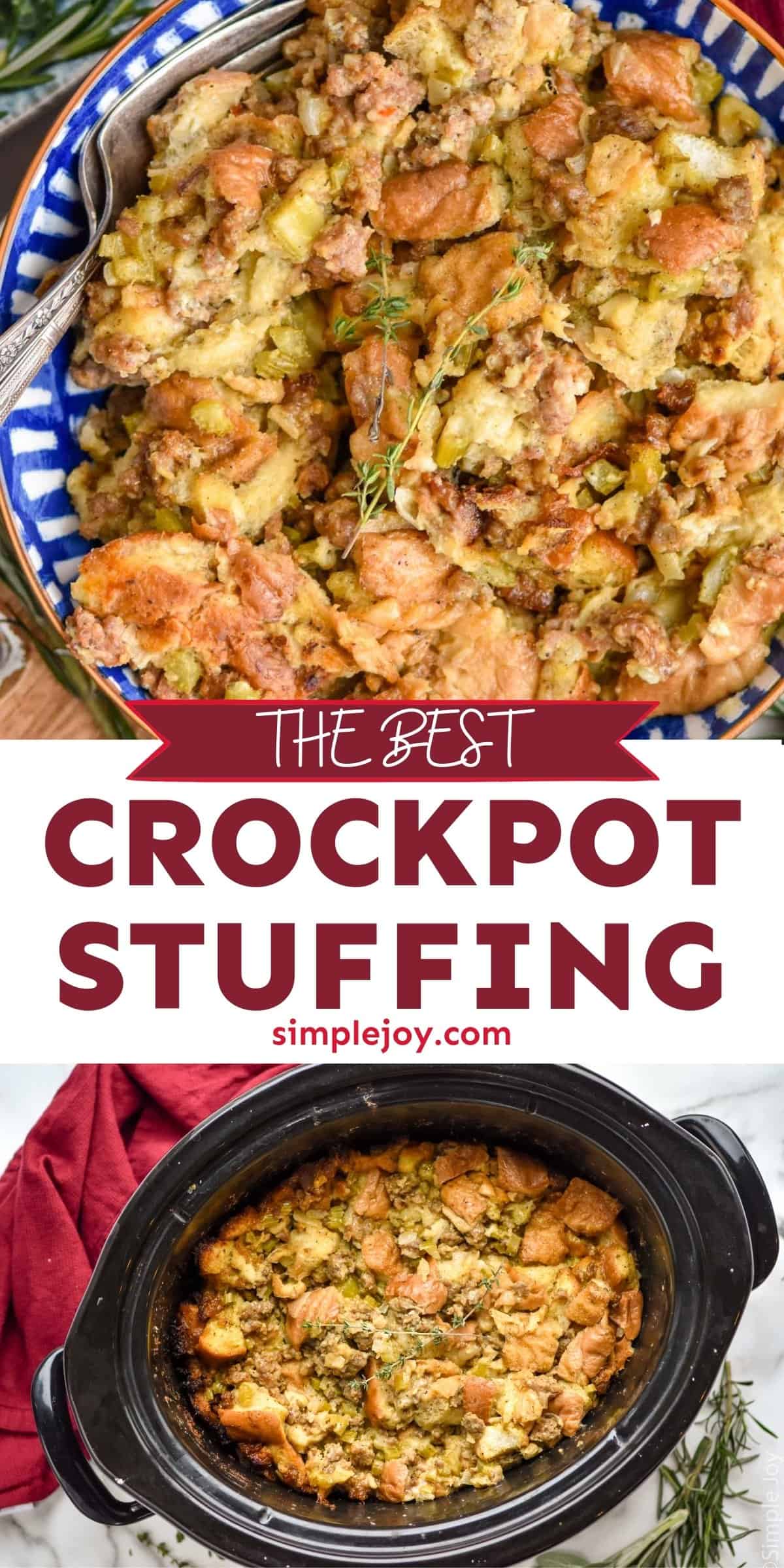 Crockpot Stuffing - Simple Joy