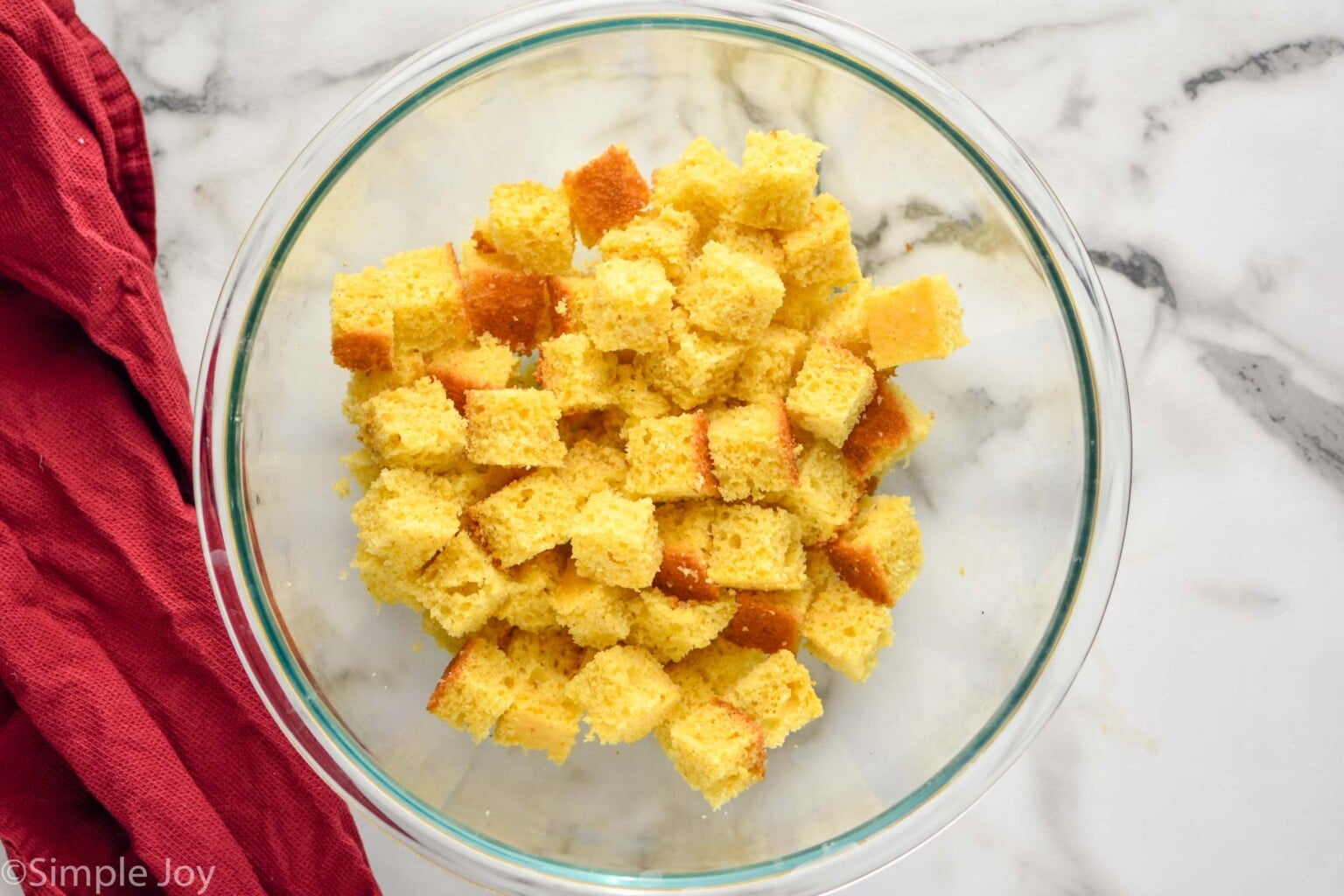 Cornbread Croutons - Simple Joy