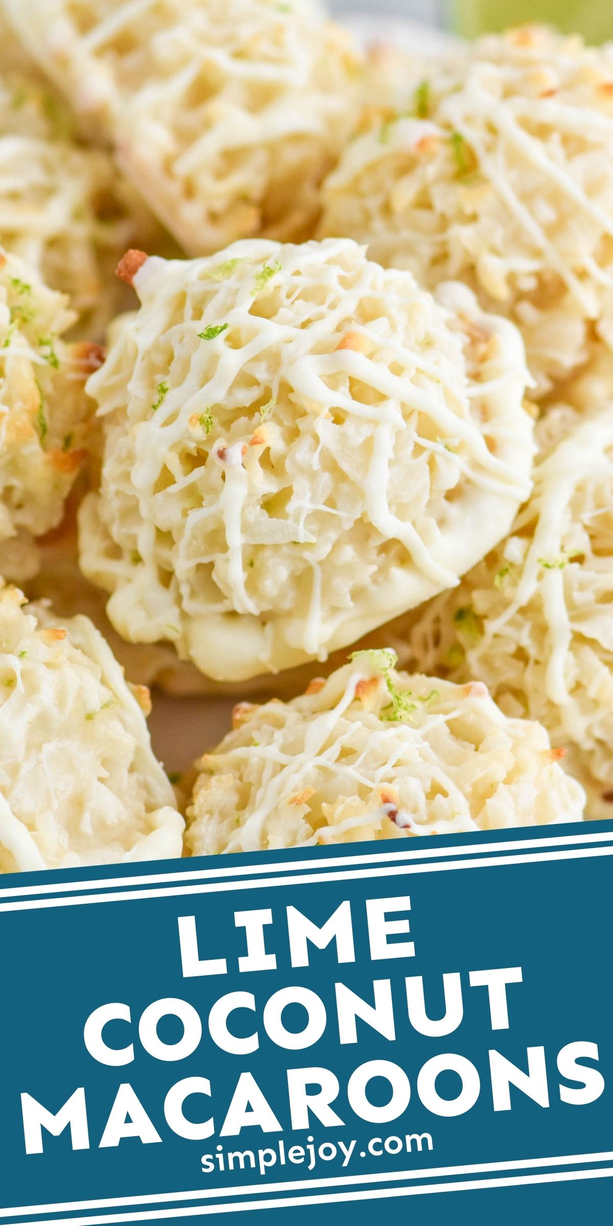 Lime Coconut Macaroons - Simple Joy