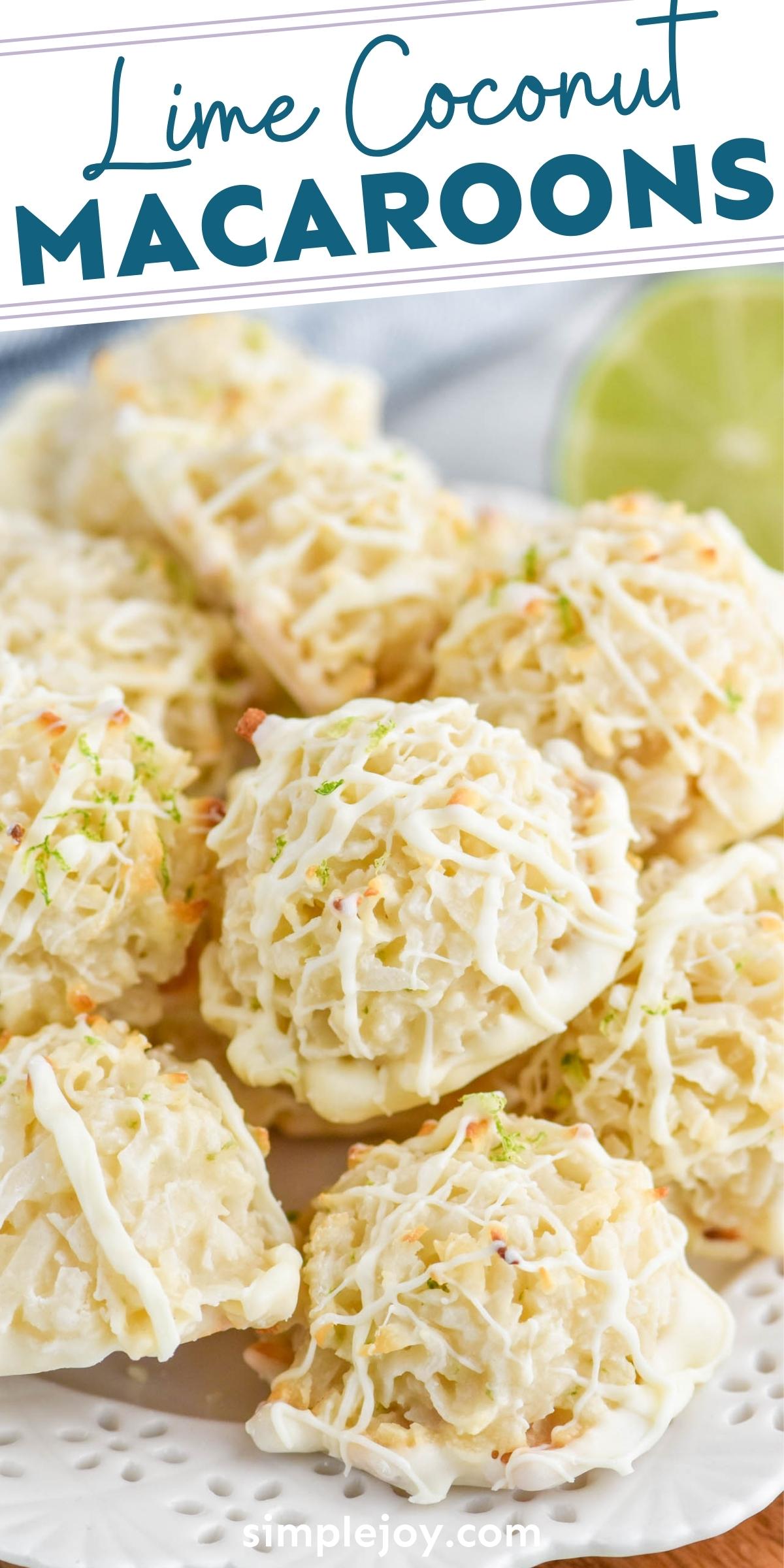 Lime Coconut Macaroons - Simple Joy