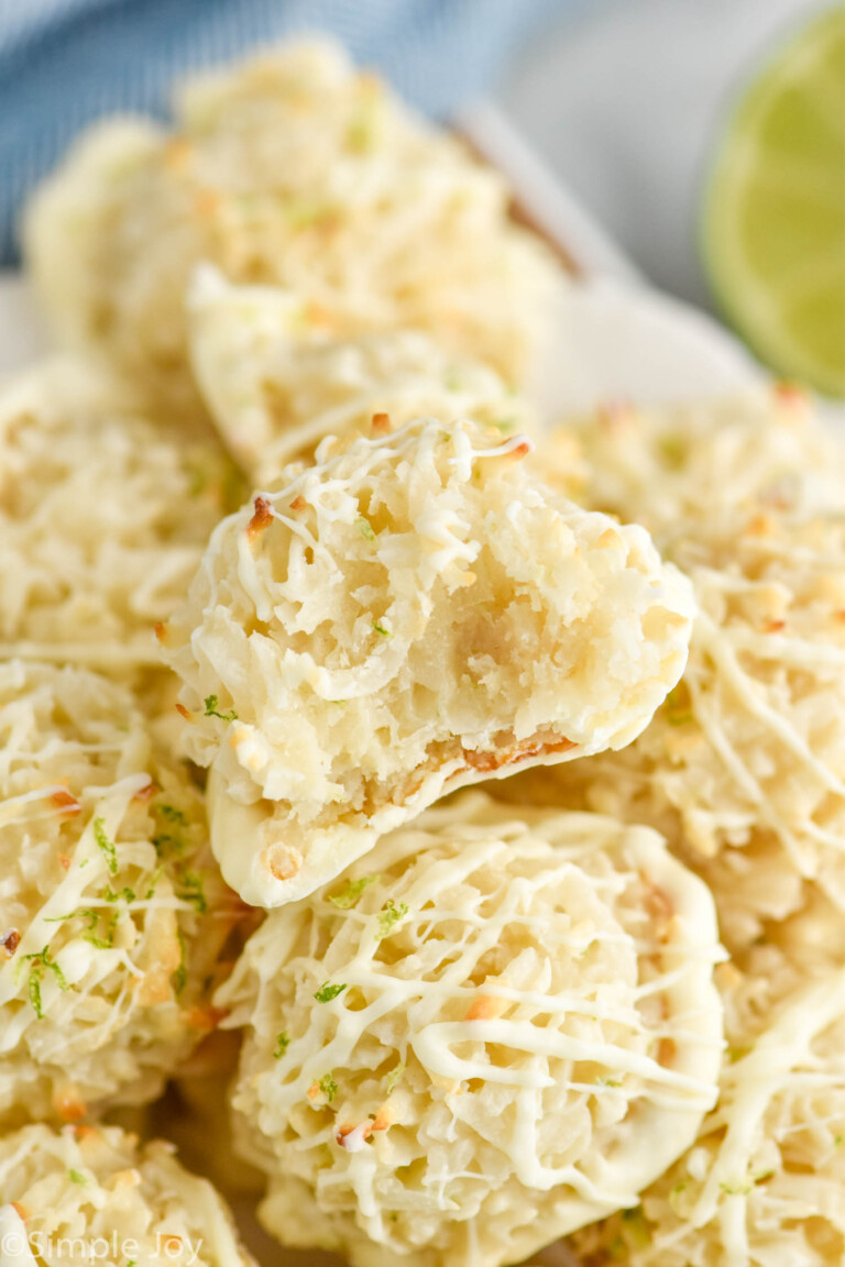 Lime Coconut Macaroons - Simple Joy