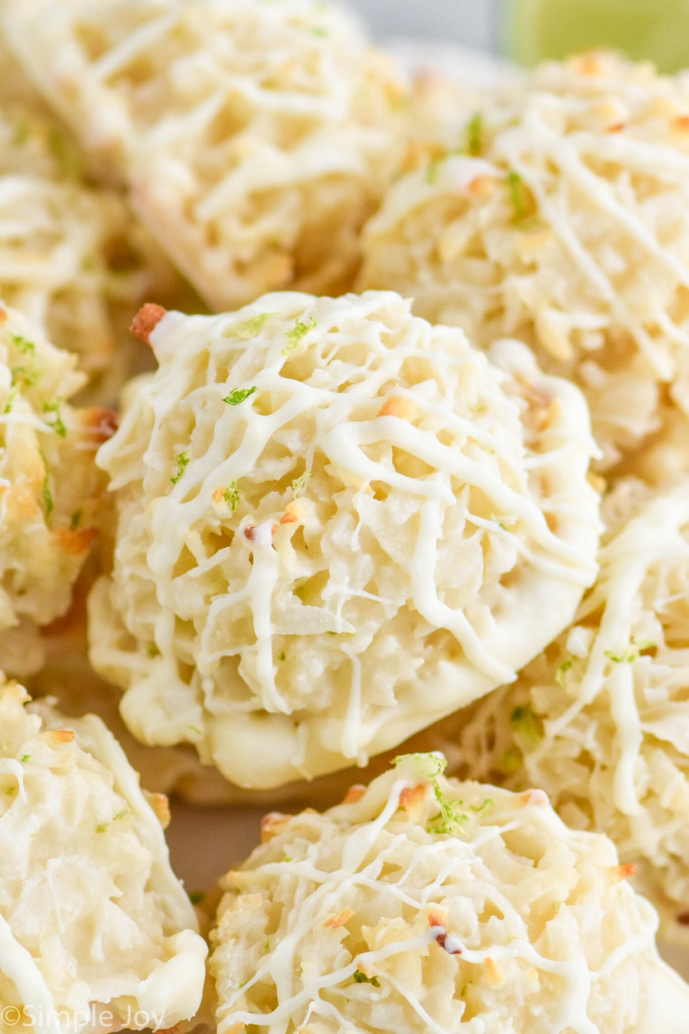 Lime Coconut Macaroons - Simple Joy