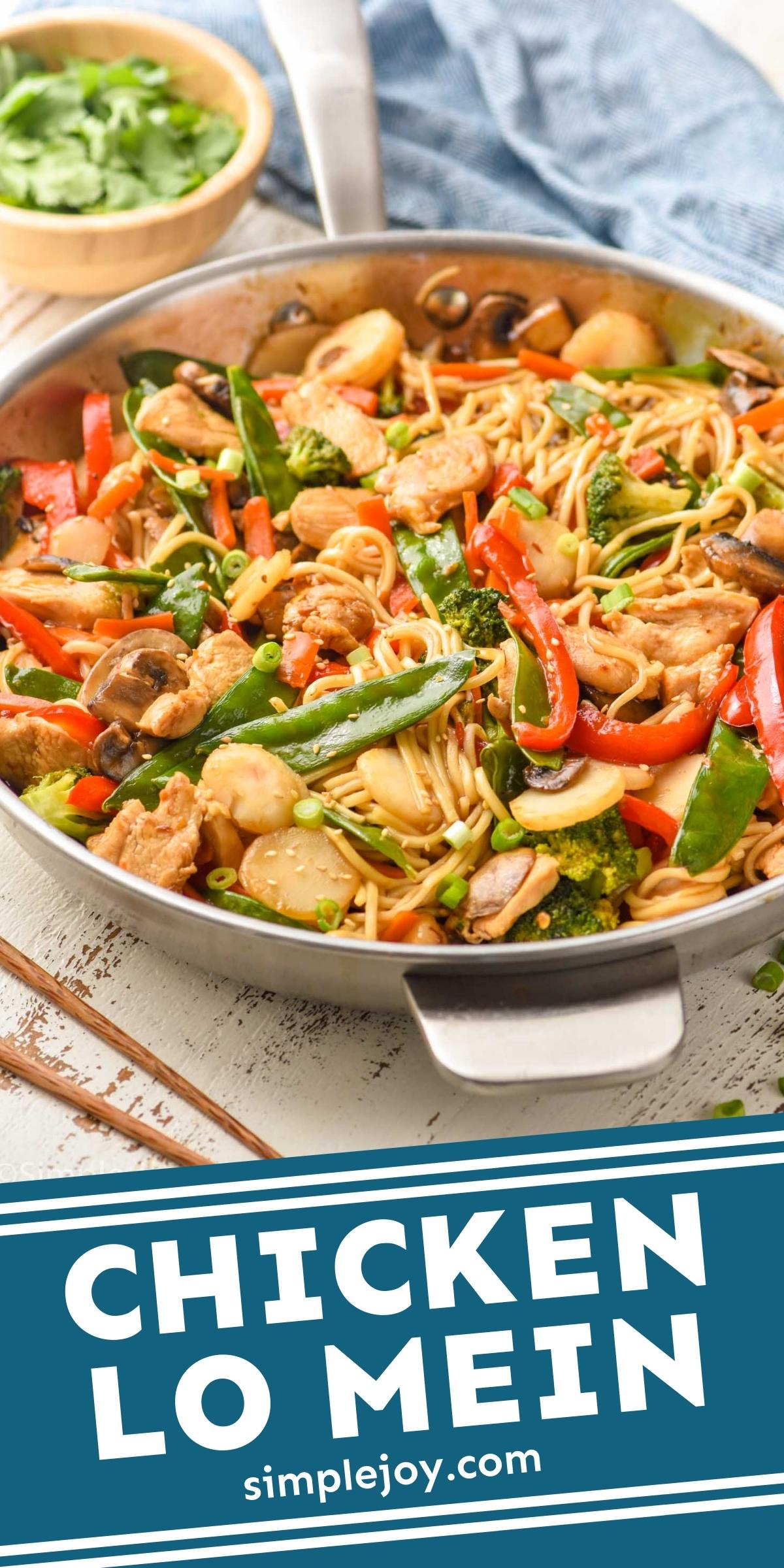Chicken Lo Mein - Simple Joy