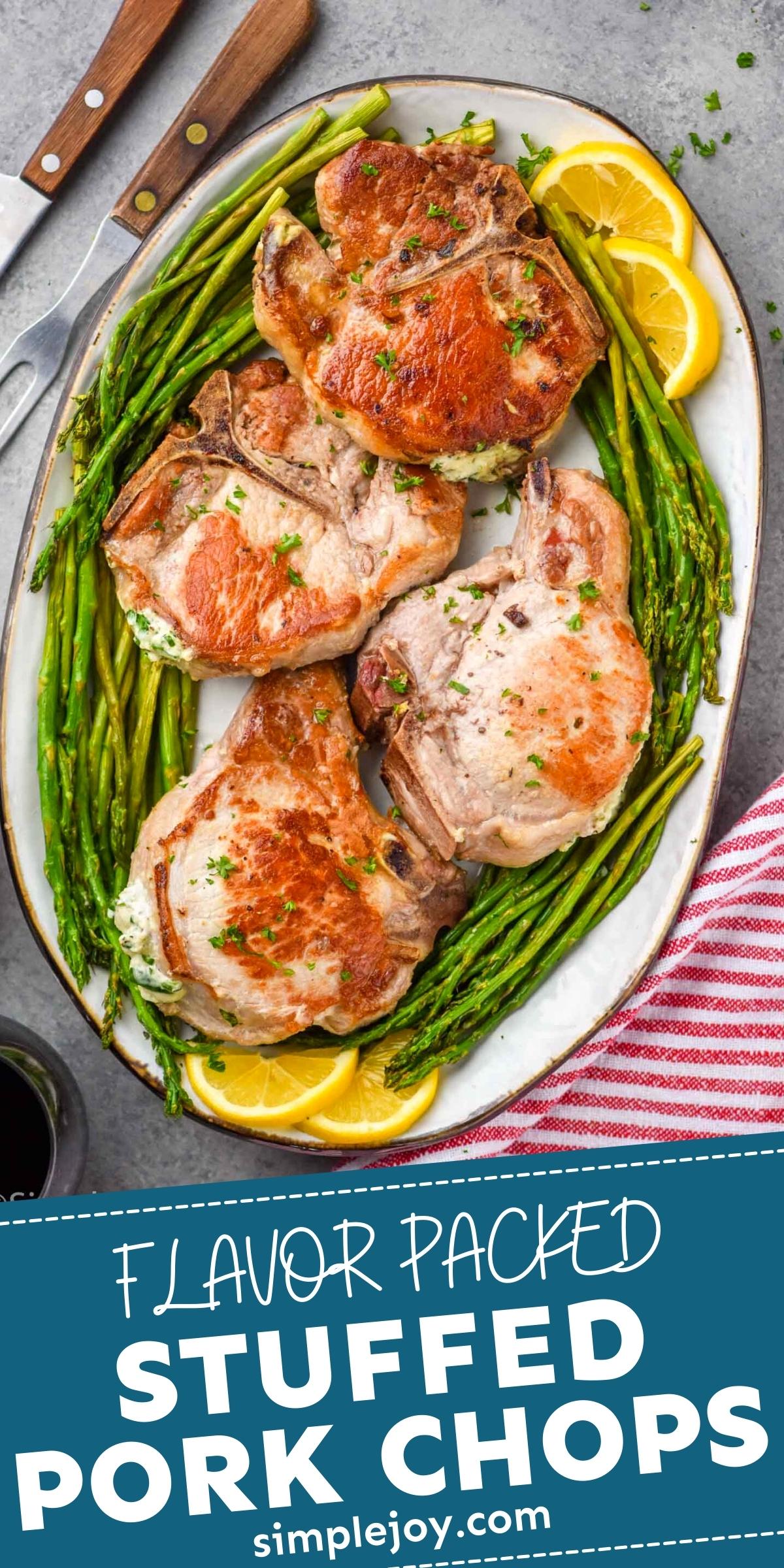 Stuffed Pork Chops - Simple Joy