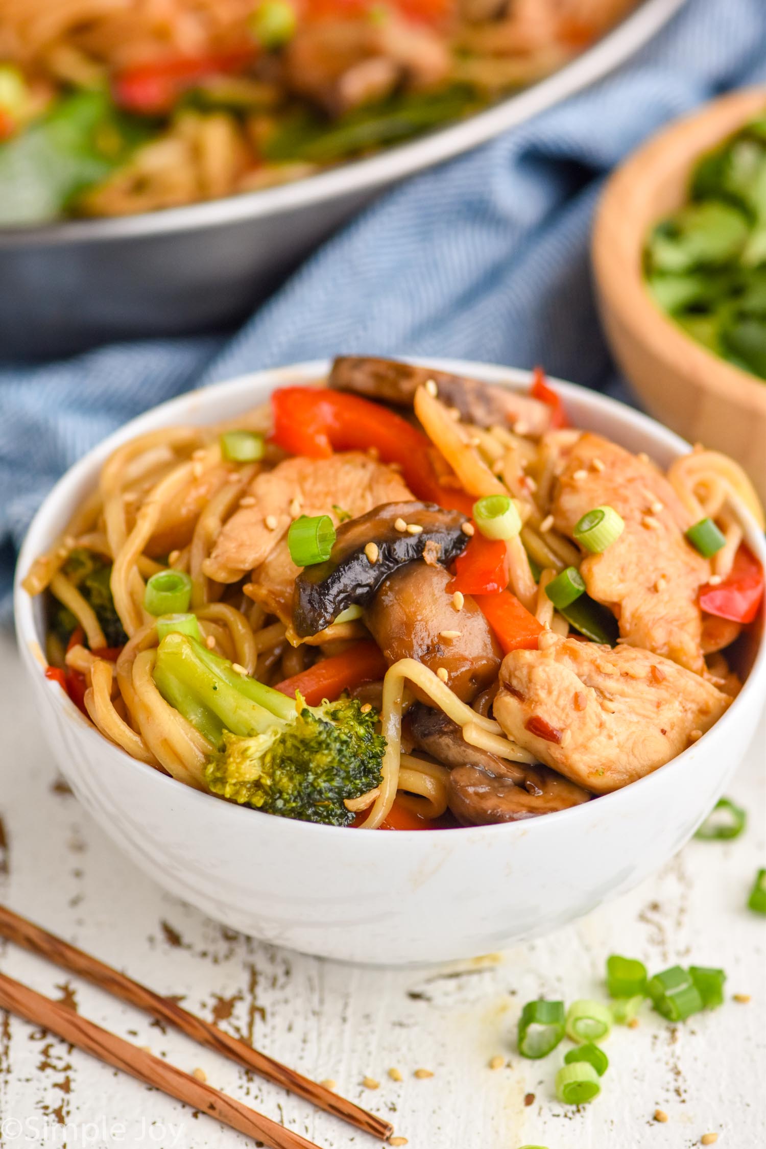 Chicken Lo Mein - Simple Joy