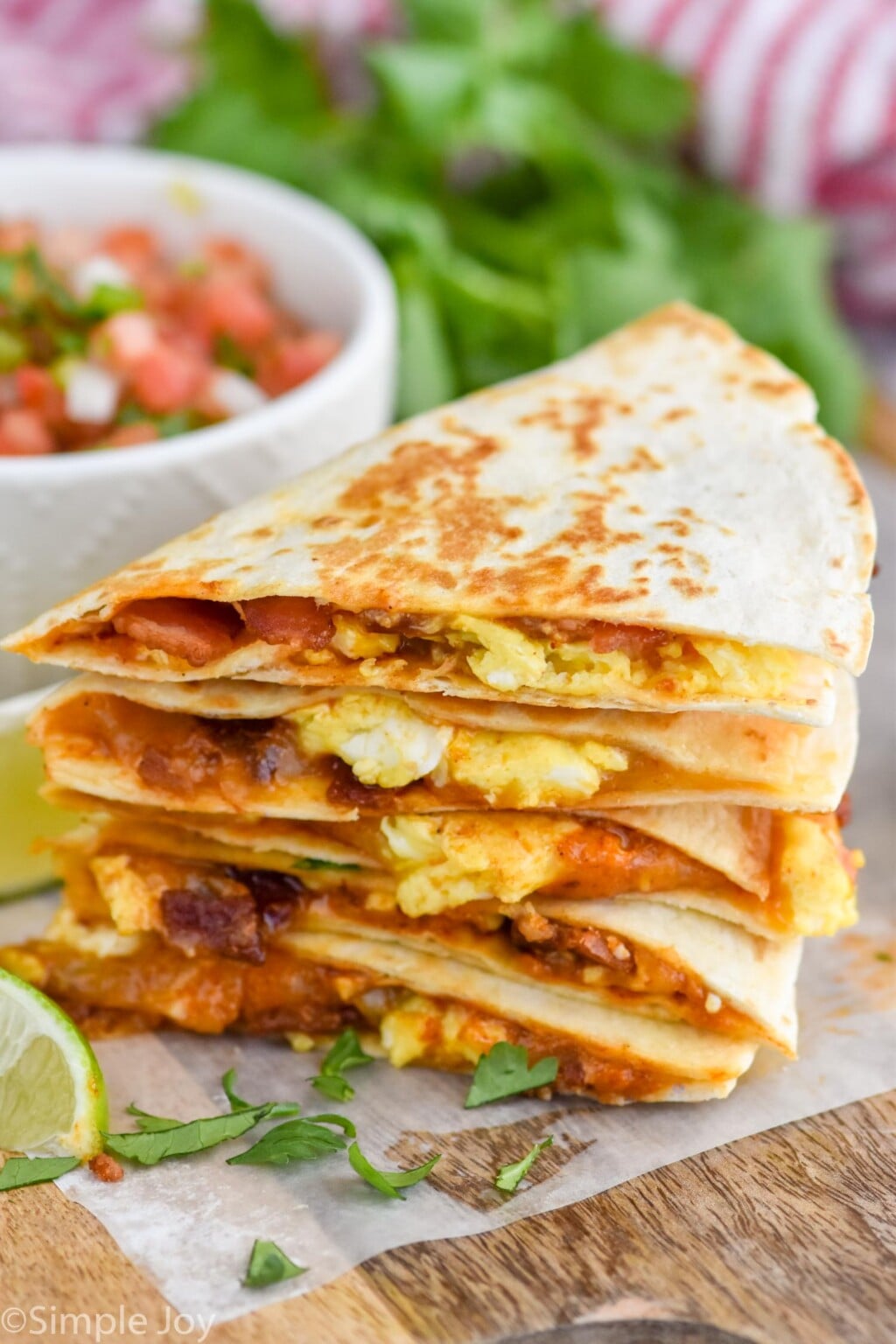 Breakfast Quesadilla - Simple Joy