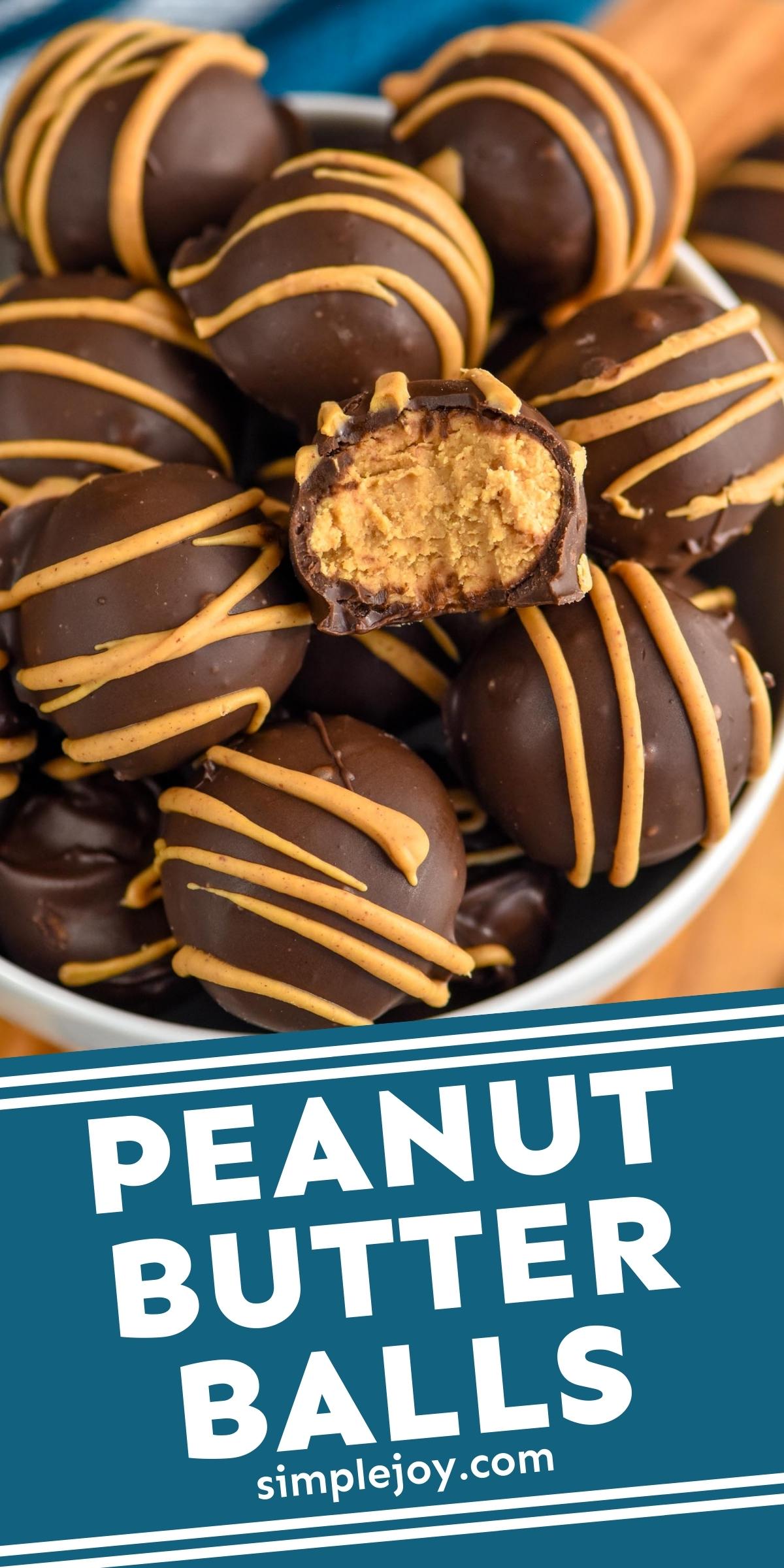 Easy Peanut Butter Balls Recipe - Simple Joy
