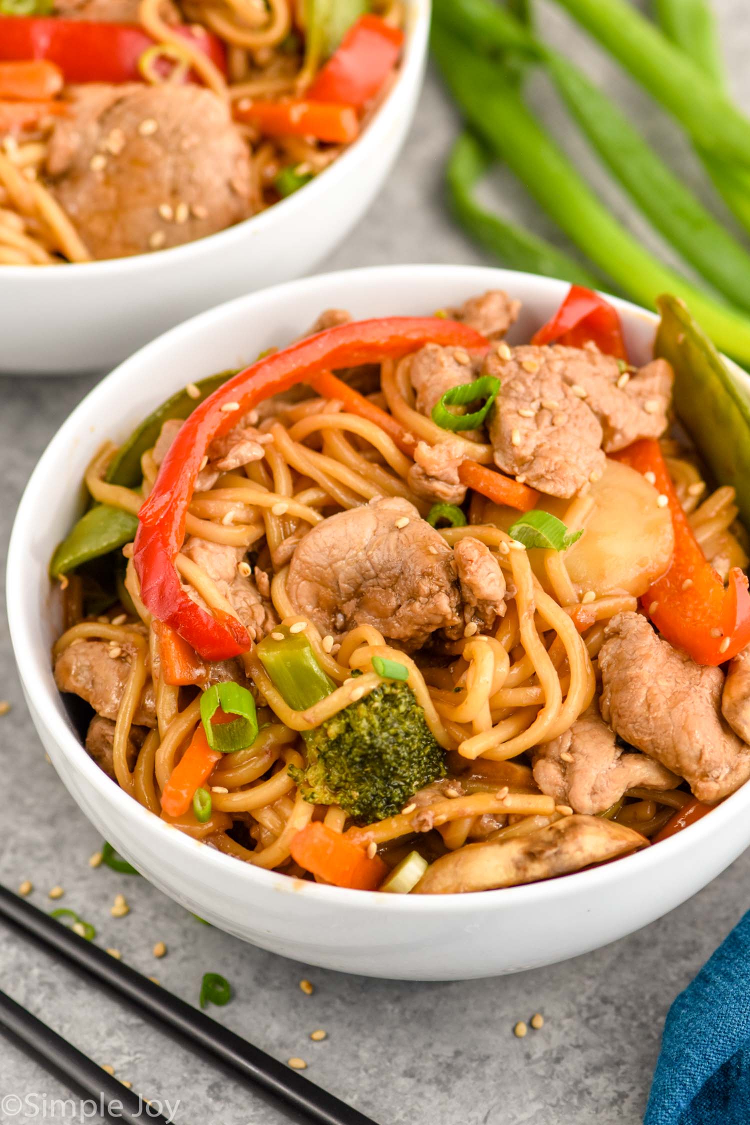 Pork Lo Mein - Simple Joy
