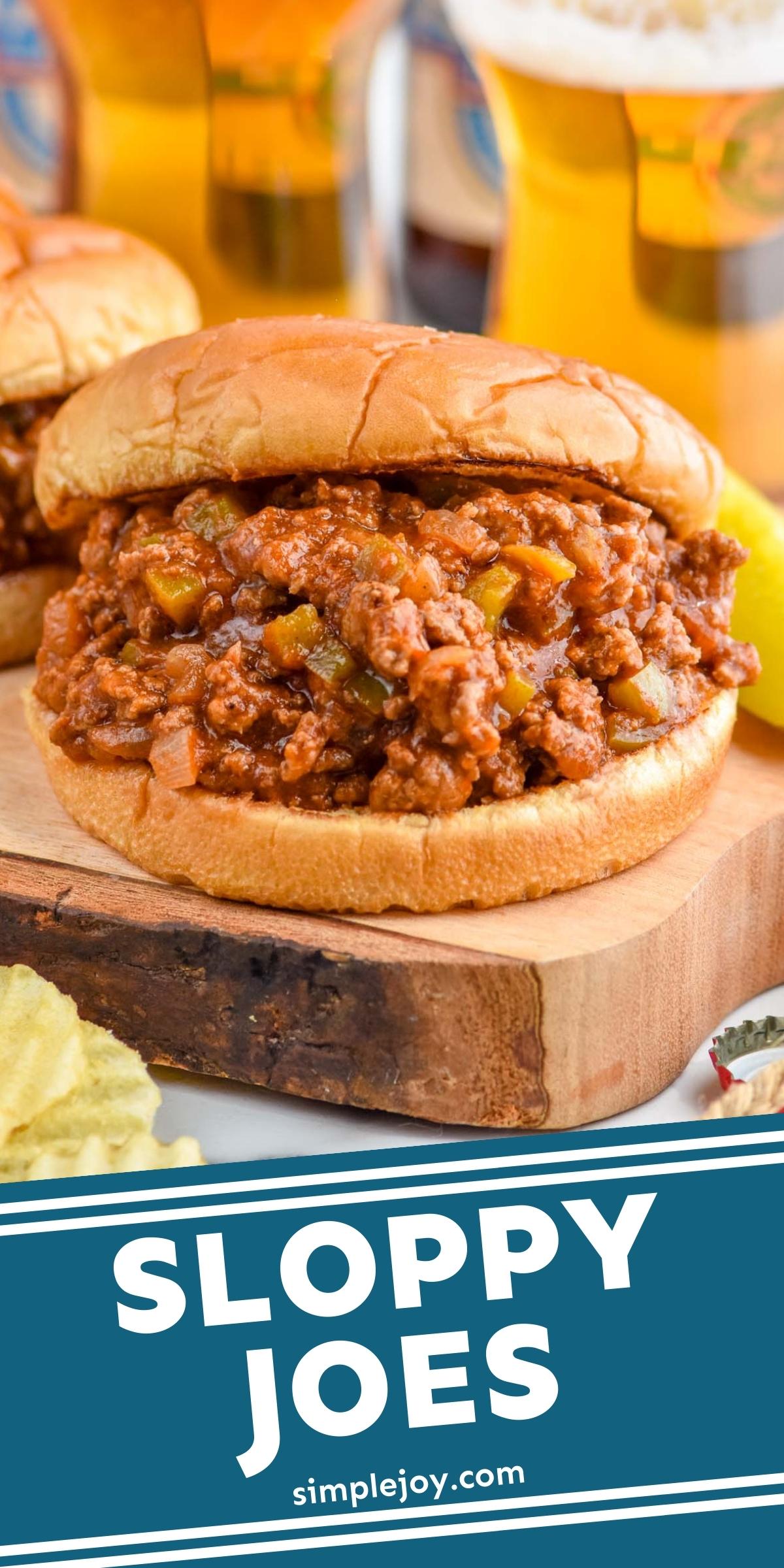 Homemade Sloppy Joes - Simple Joy