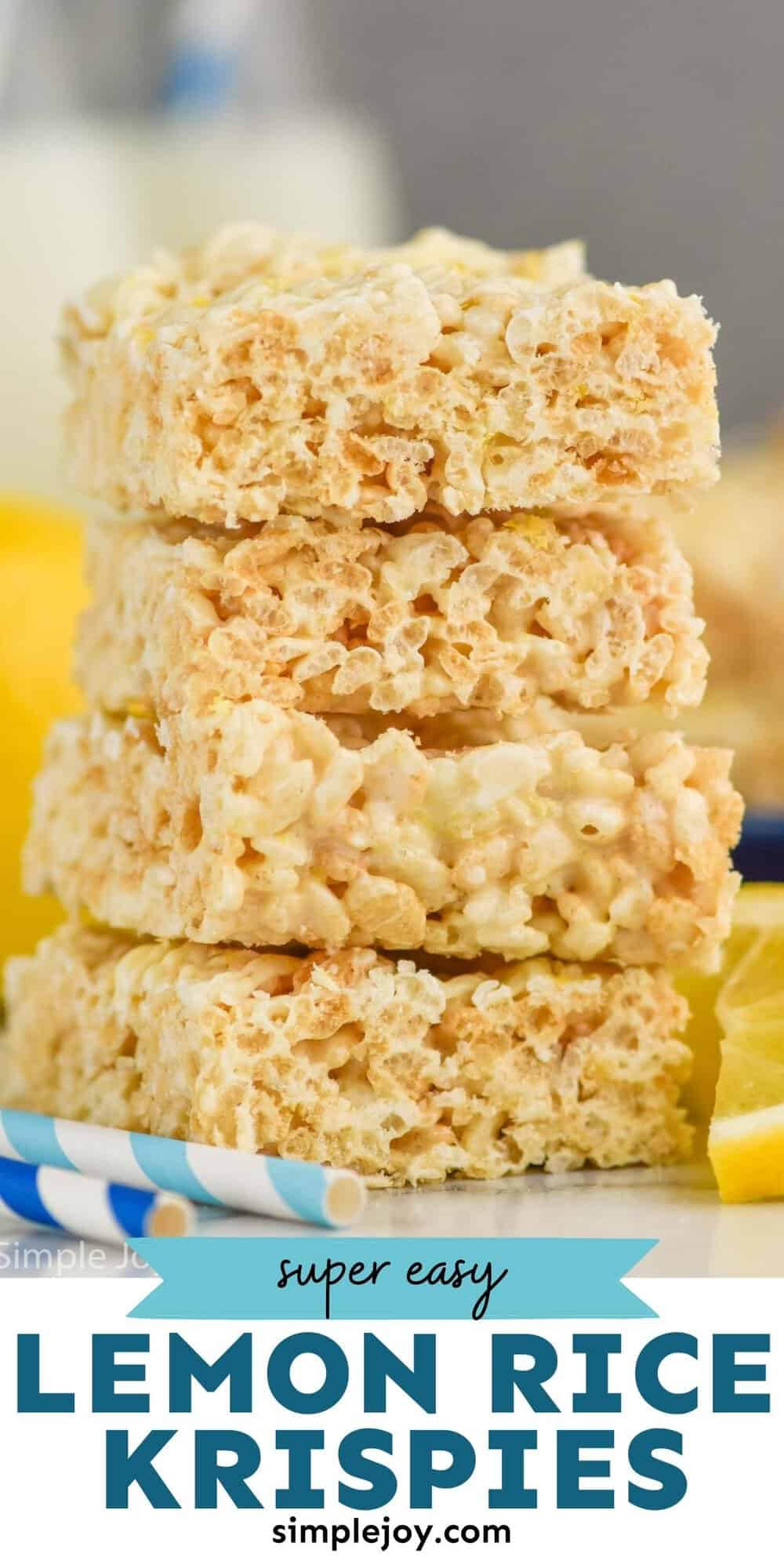 Lemon Rice Krispie Treats - Simple Joy