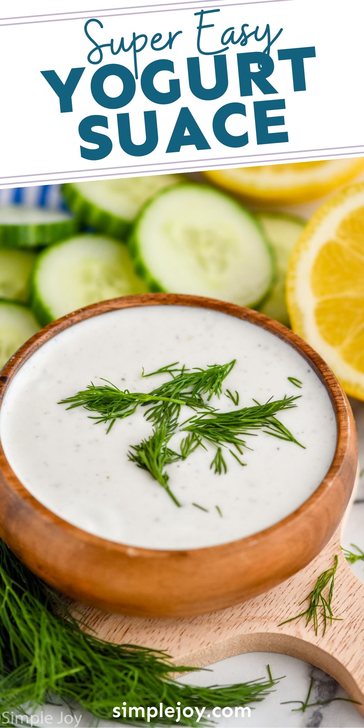 Yogurt Sauce - Simple Joy