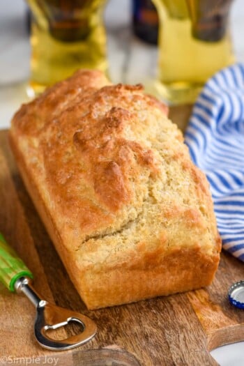 Three Ingredient Beer Bread Recipe - Simple Joy