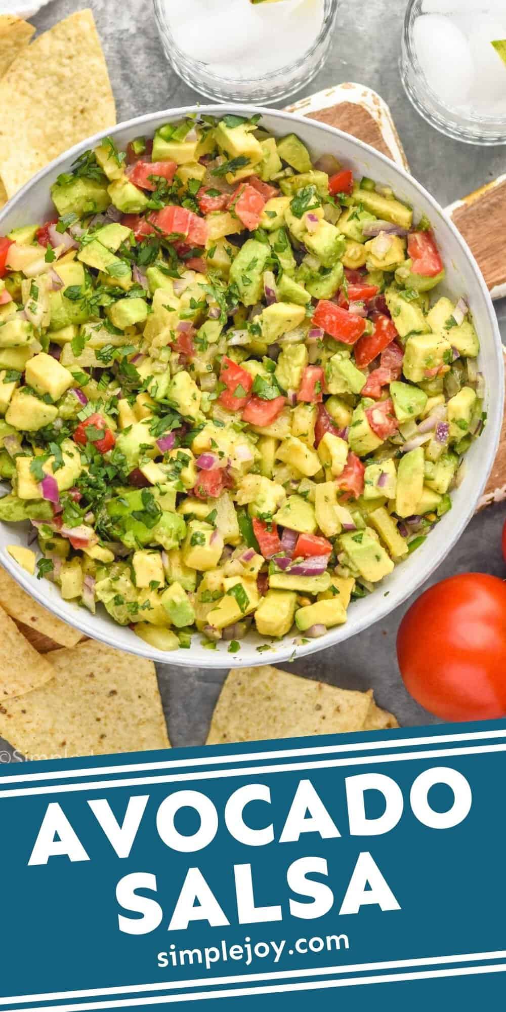 Avocado Salsa - Simple Joy