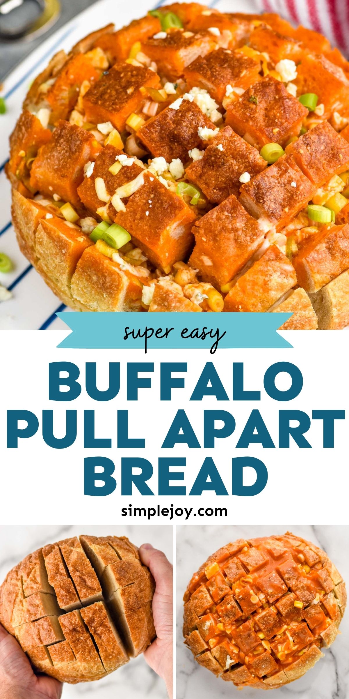 Buffalo Pull Apart Bread - Simple Joy
