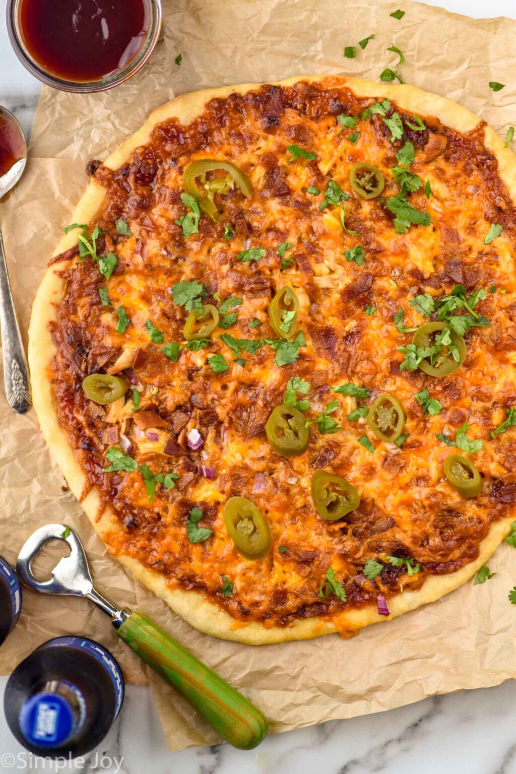 BBQ Chicken Pizza - Simple Joy