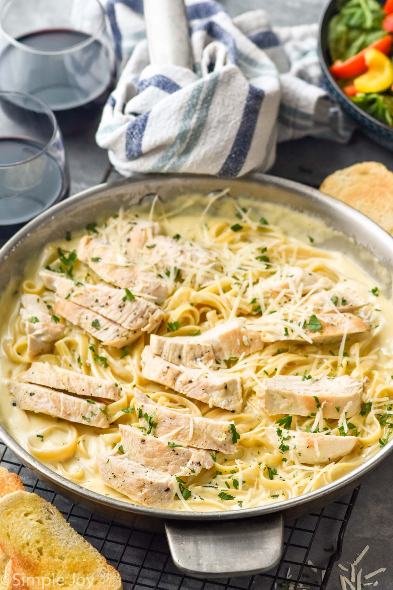 25 Minute Chicken Alfredo Recipe - Simple Joy