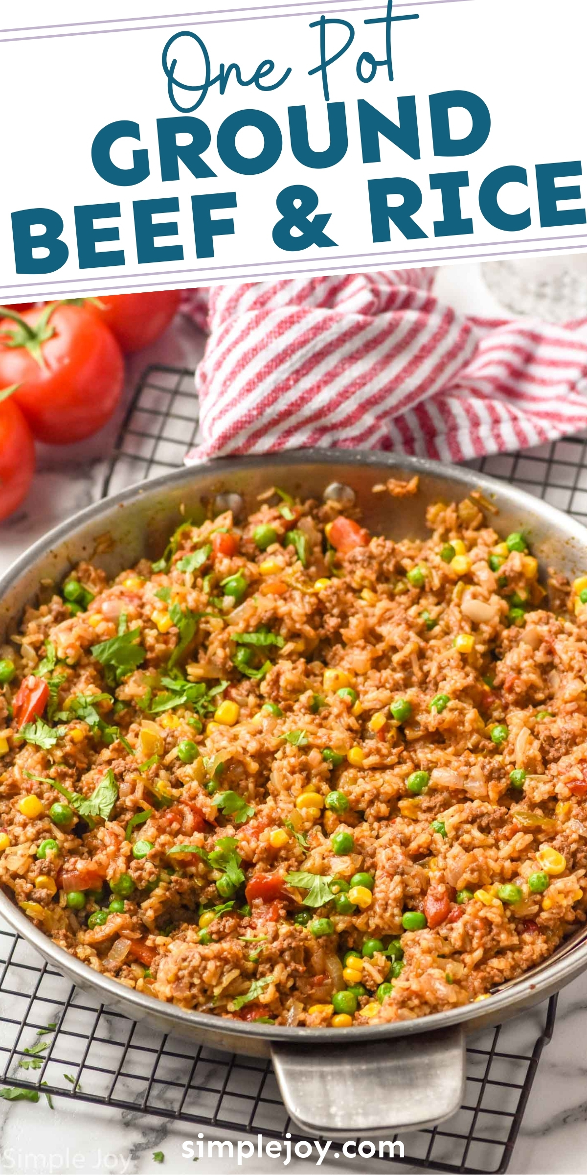 Tex Mex Ground Beef and Rice - Simple Joy