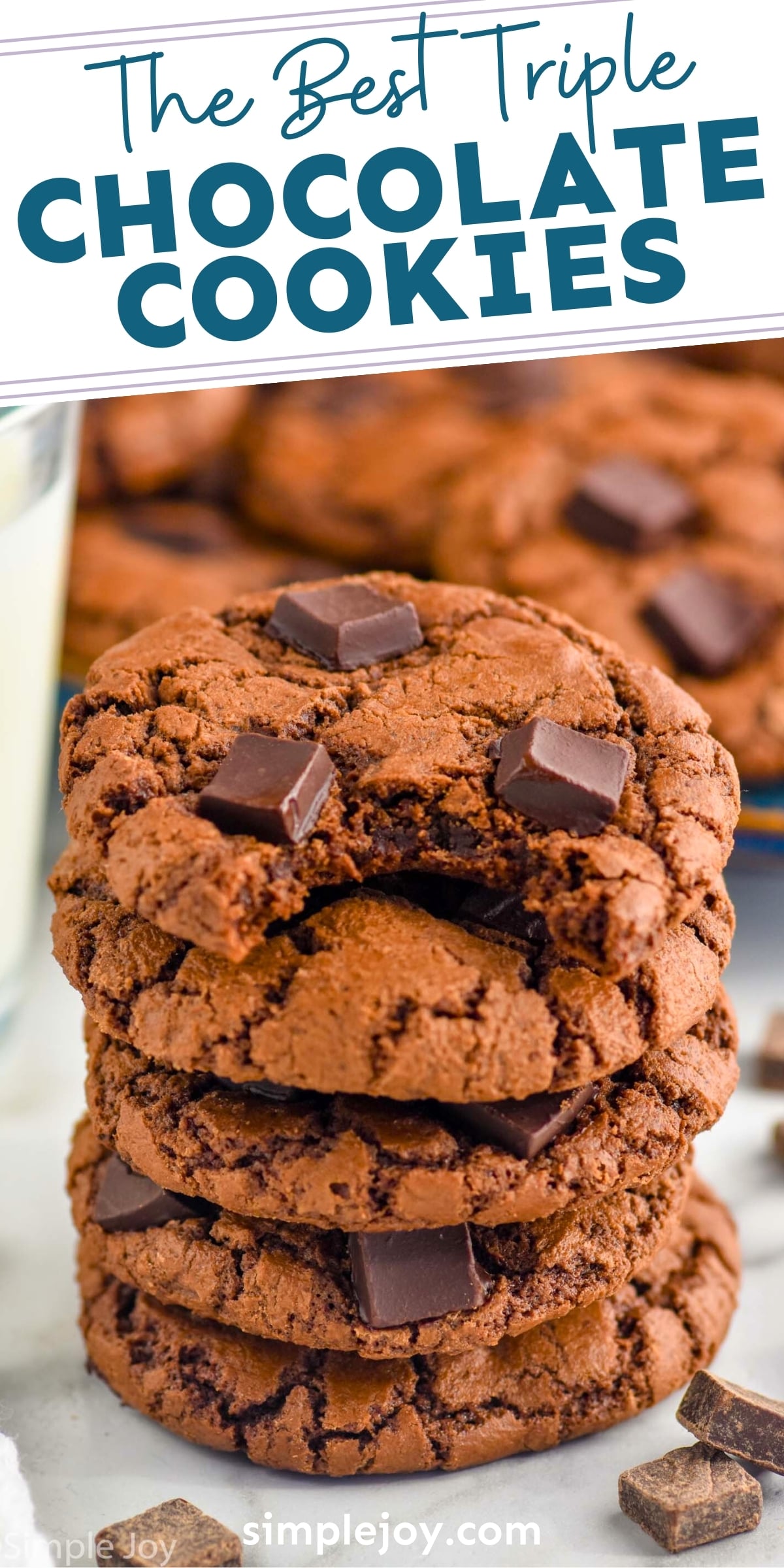 Triple Chocolate Cookies - Simple Joy