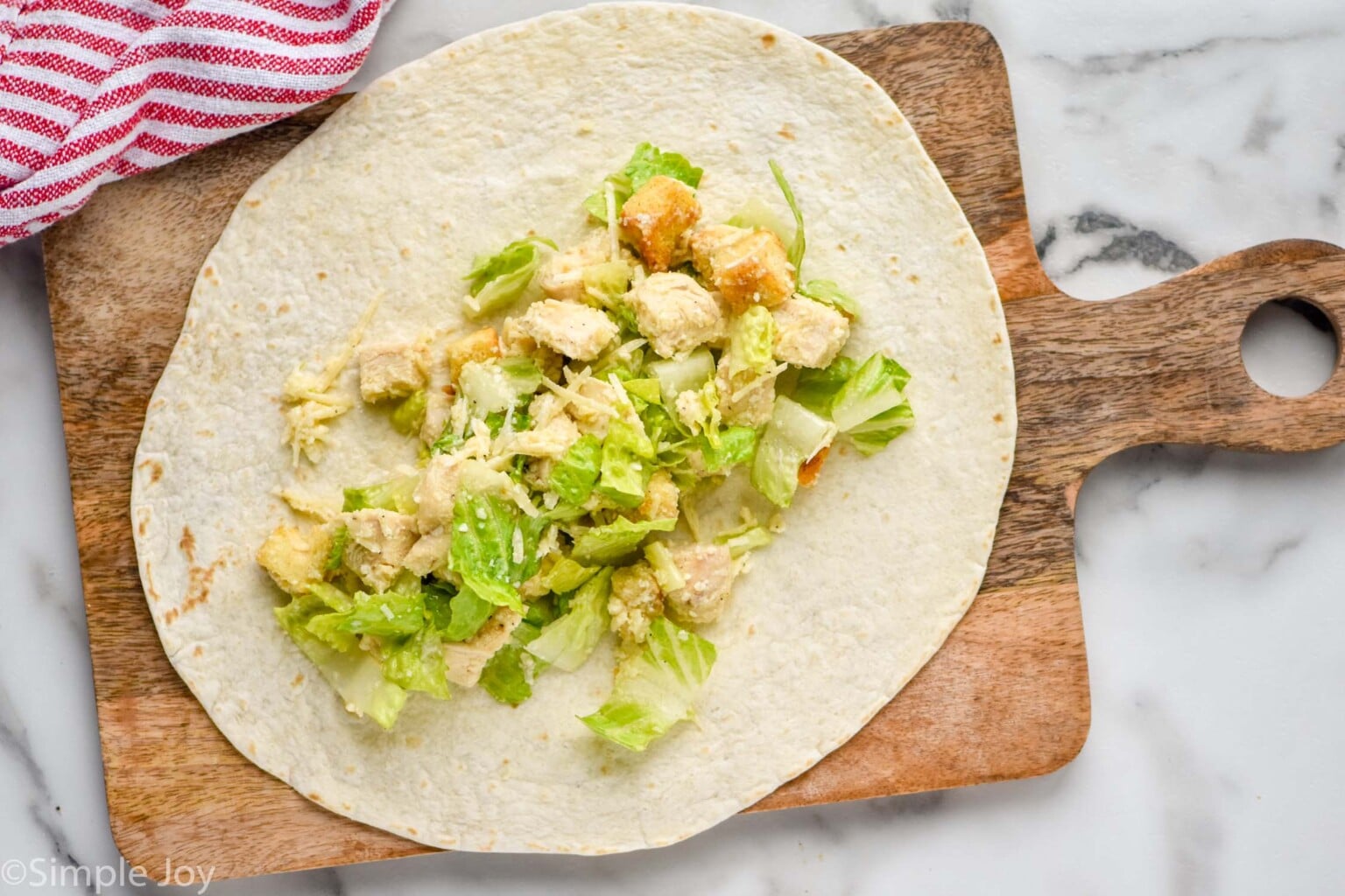 Chicken Caesar Wrap - Simple Joy