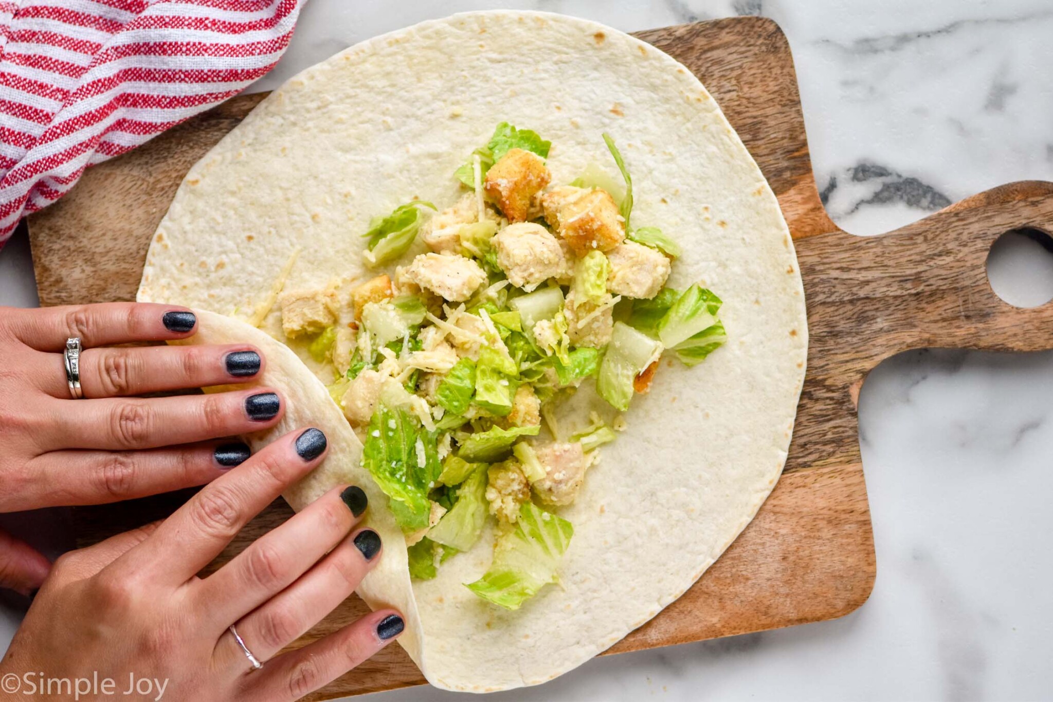 Chicken Caesar Wrap - Simple Joy