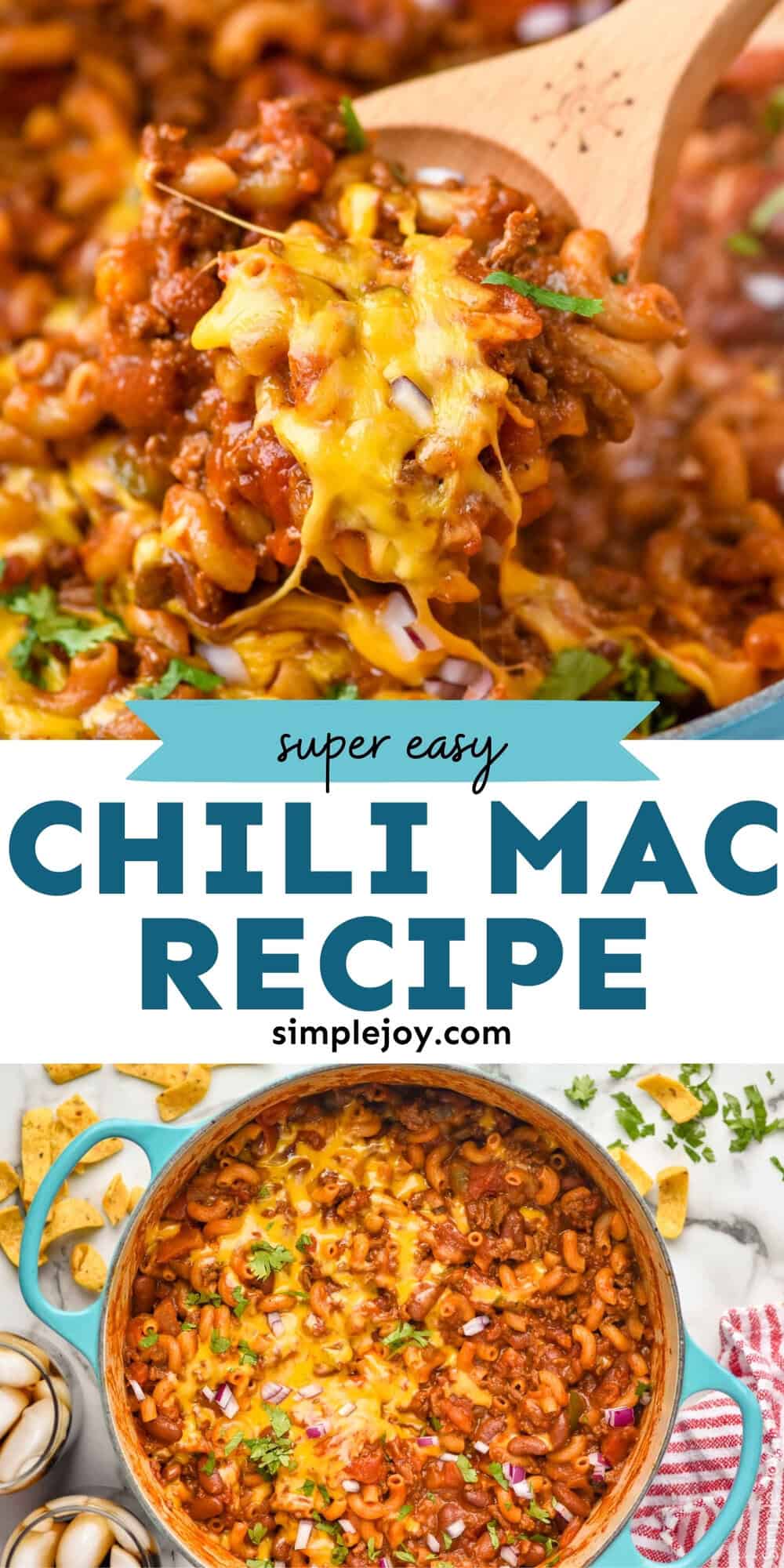 One Pot Chili Mac Recipe - Simple Joy
