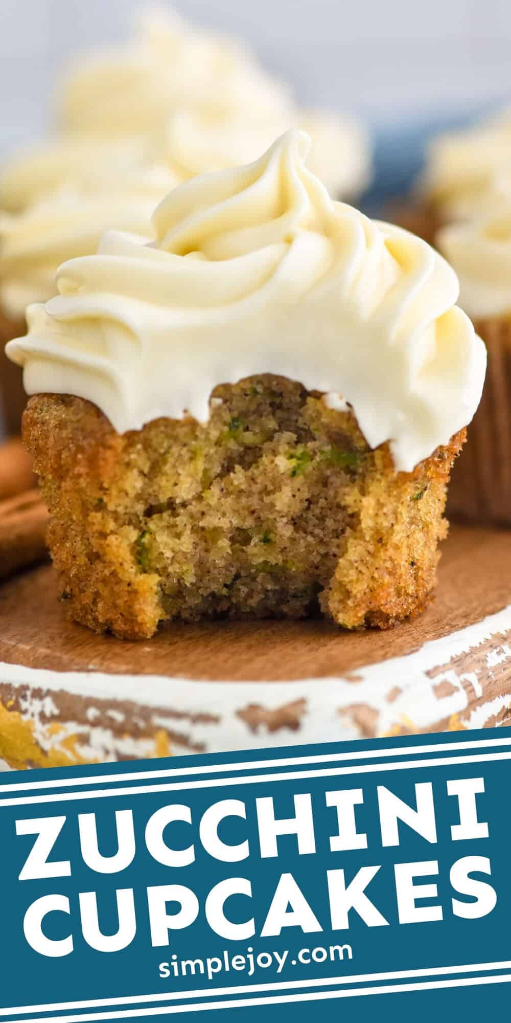 Zucchini Cupcakes - Simple Joy