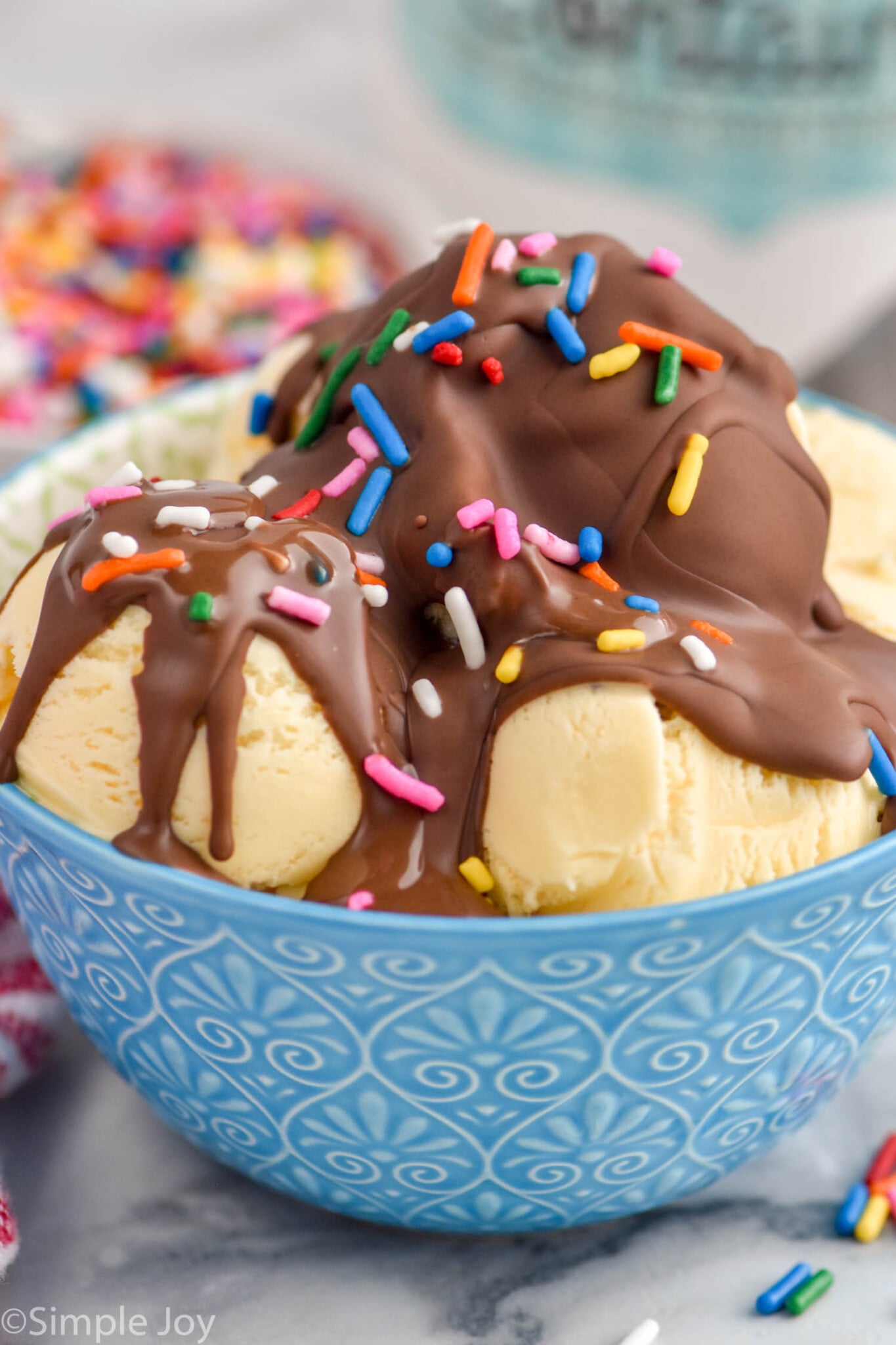 Nutella Magic Shell Ice Cream Topper | Wine and Glue