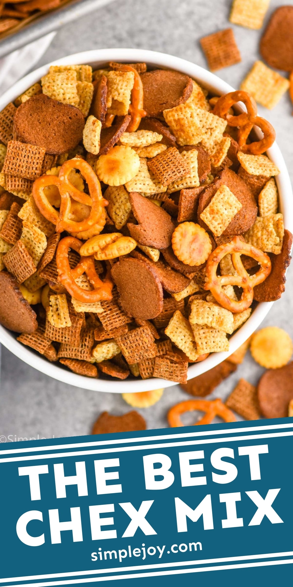 Easy Chex Mix Recipe (Best Seasoning!) - Simple Joy