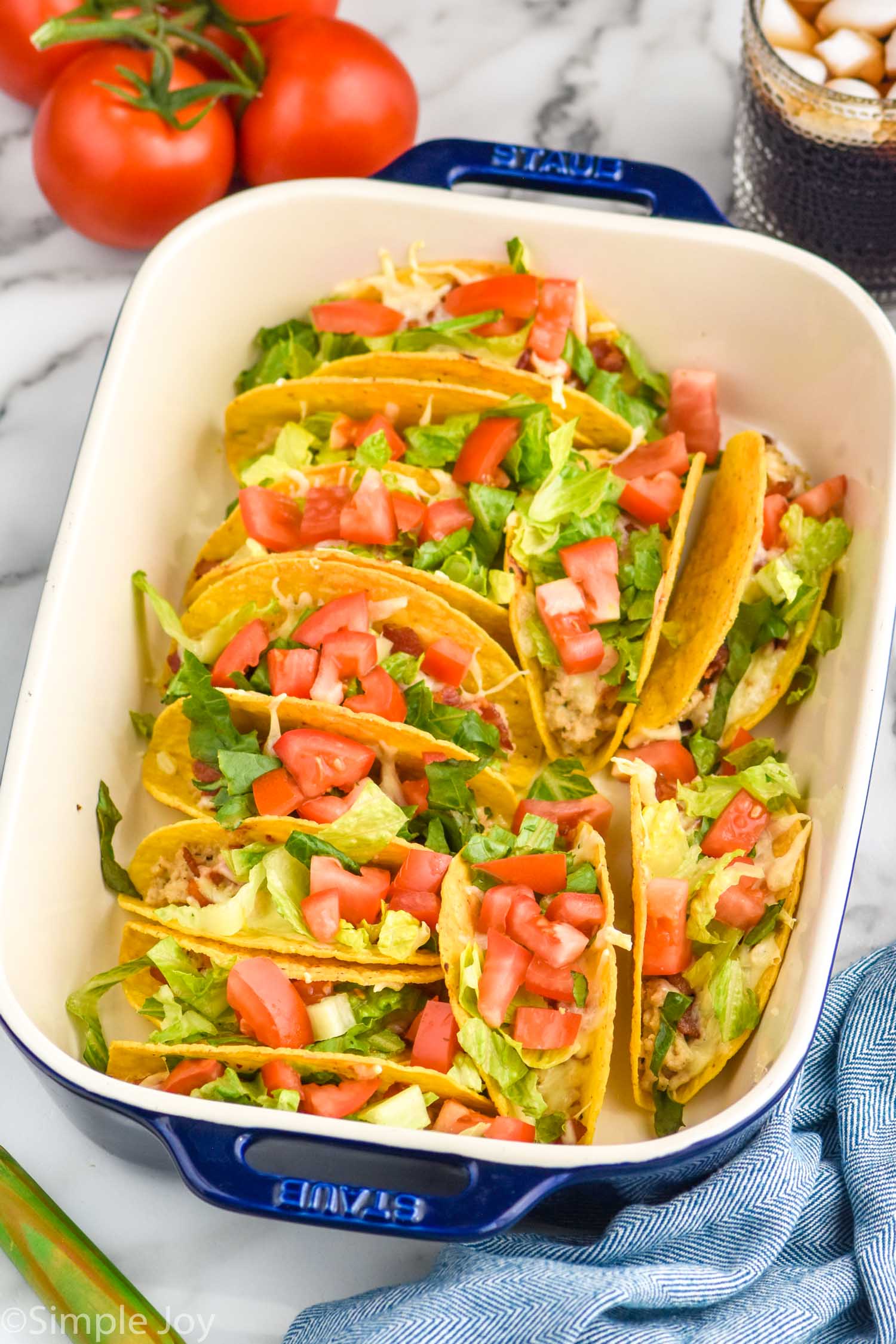 BLT Baked Tacos - Simple Joy