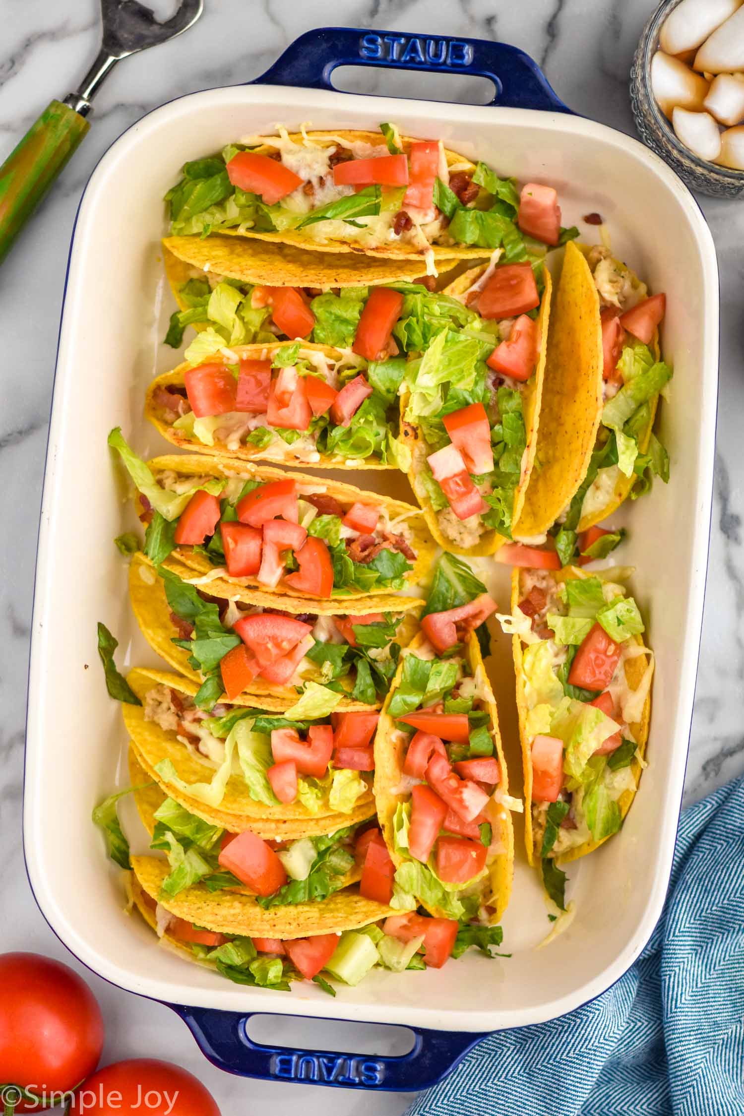 BLT Baked Tacos - Simple Joy